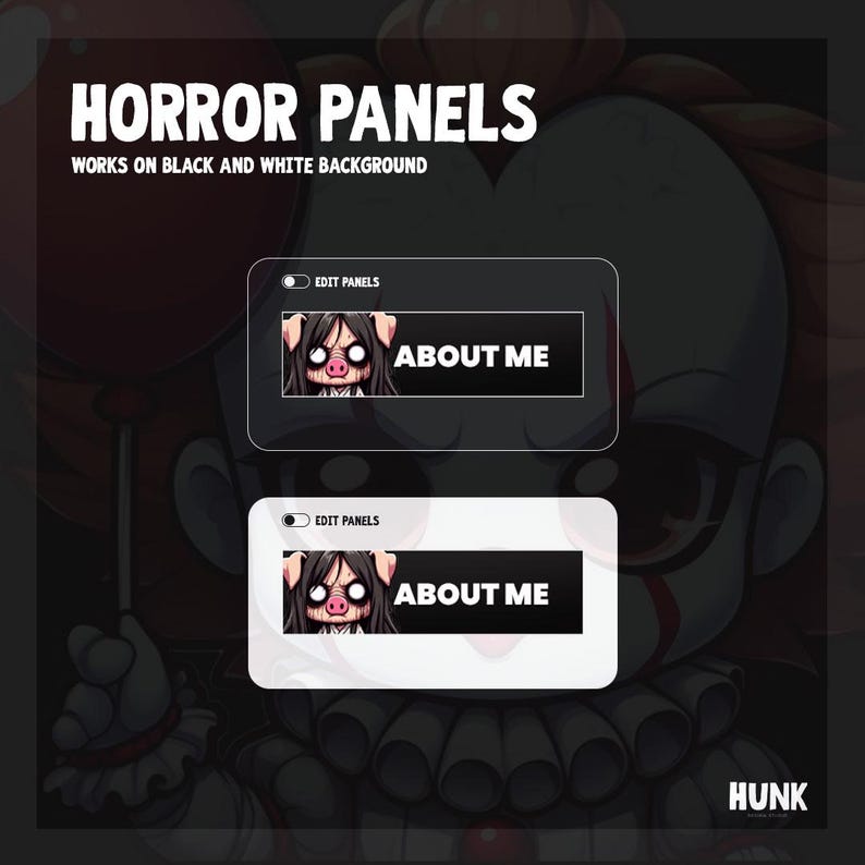 Horror Panel Pack | Twitch, Kick, Dbd Panels, Dbd Emotes, Horror Panels ...