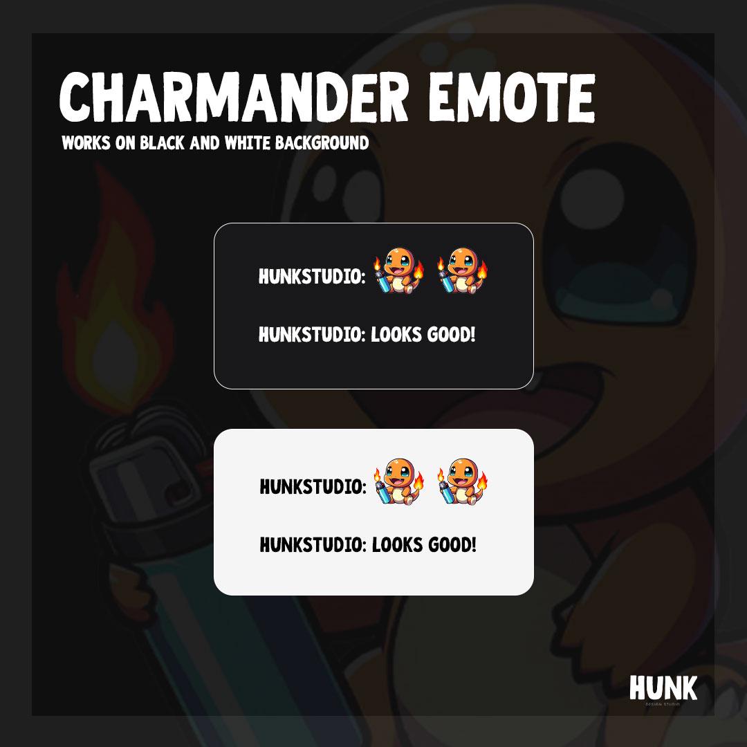 Charmander Twitch Emote | Cute Pokemon Emote | Emoji | Charmander ...