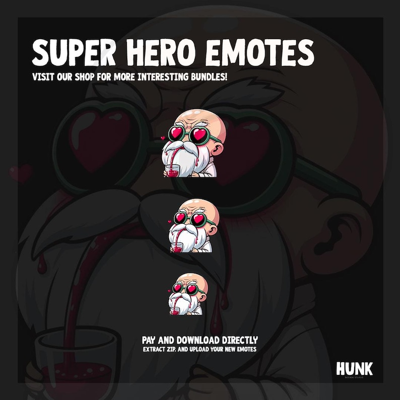 Super Hero Emotes | Twitch, Youtube, Discord, DB Emotes, Funny Emotes ...