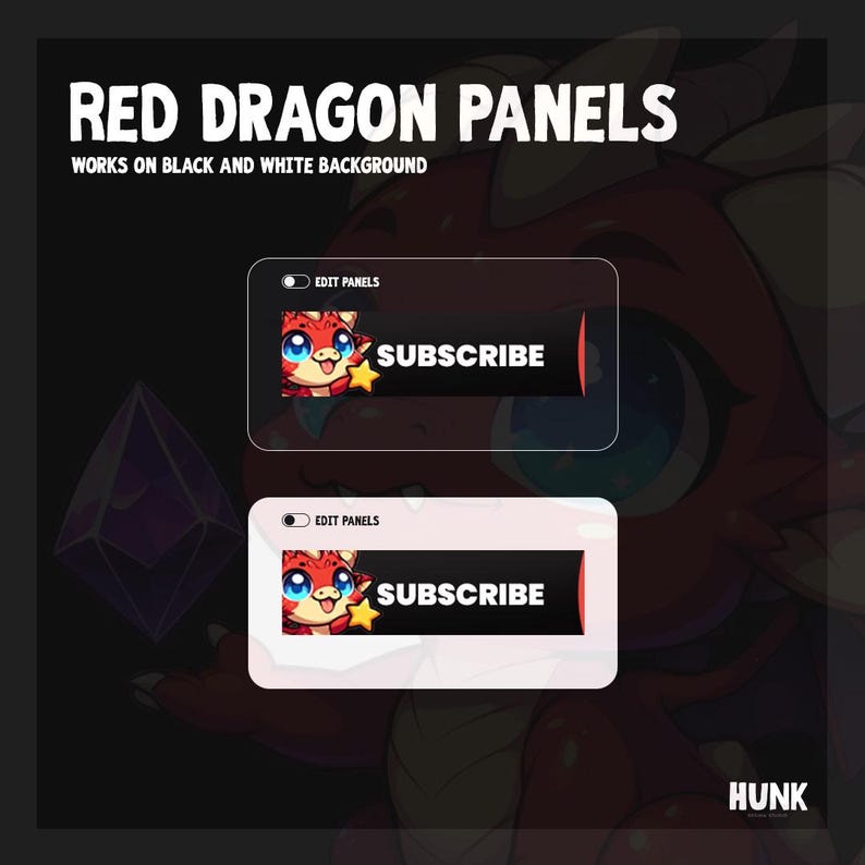 Red Dragon Panels Twitch, Dragon Panels, Kick Panels, Twitch Panels ...