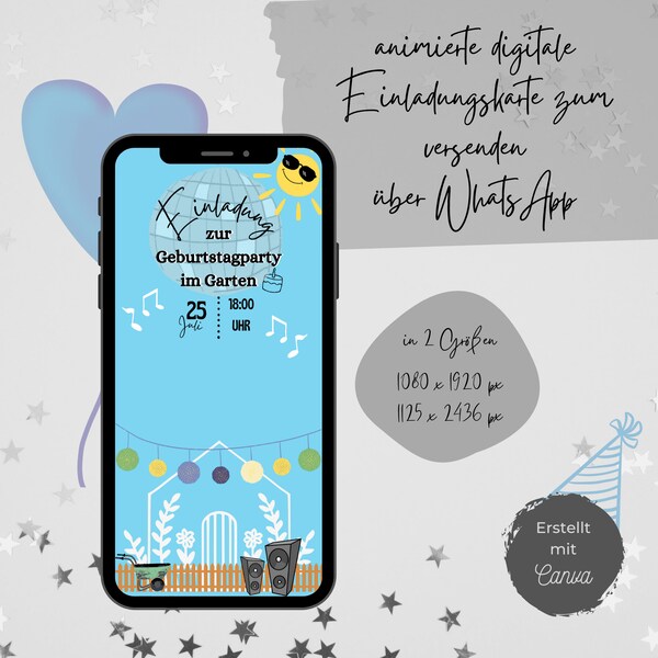 Disco Animated Invitation - Etsy