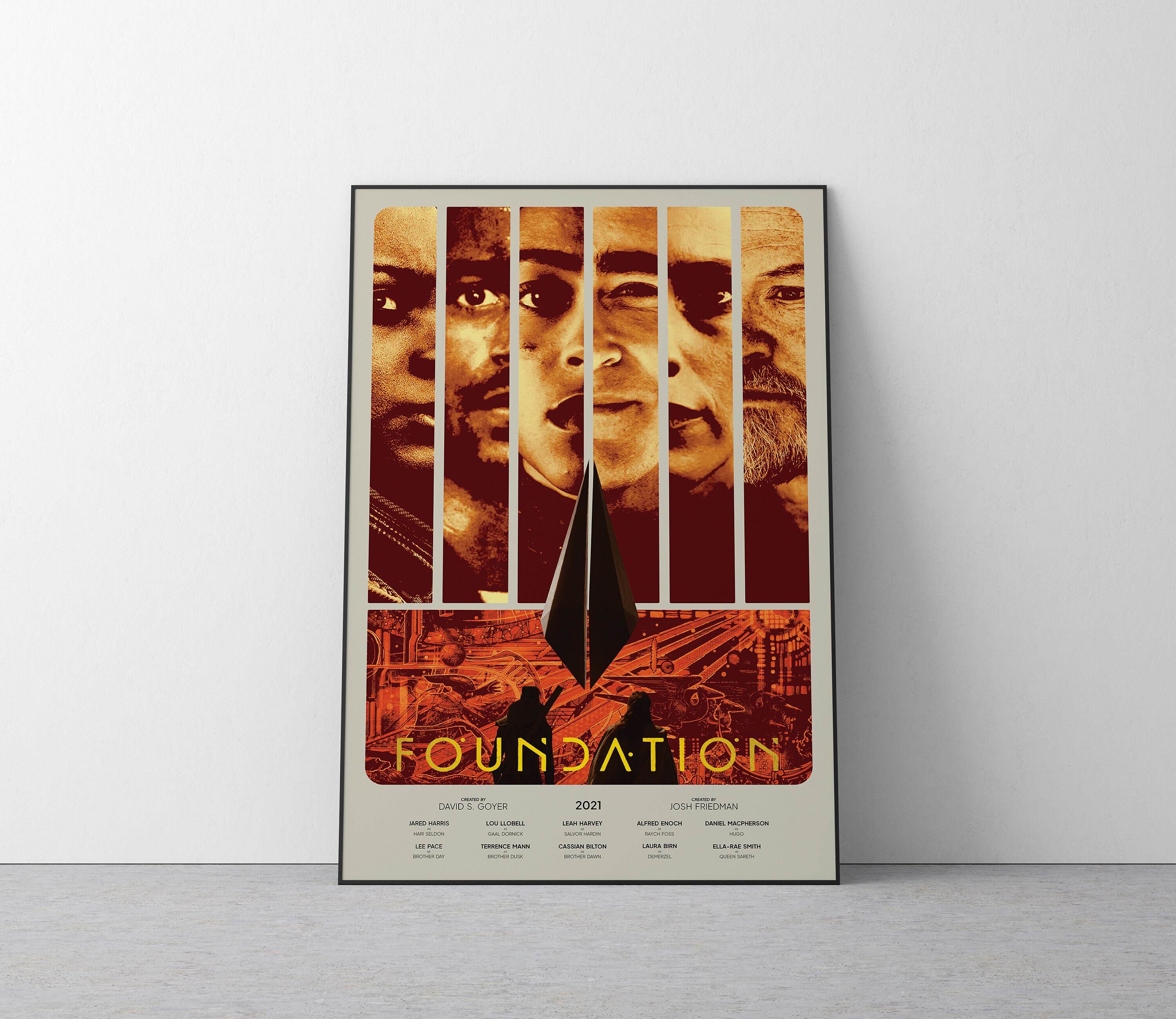 Foundation Halftone Tv Series Poster, Dark Theme, Light Theme, Modern ...