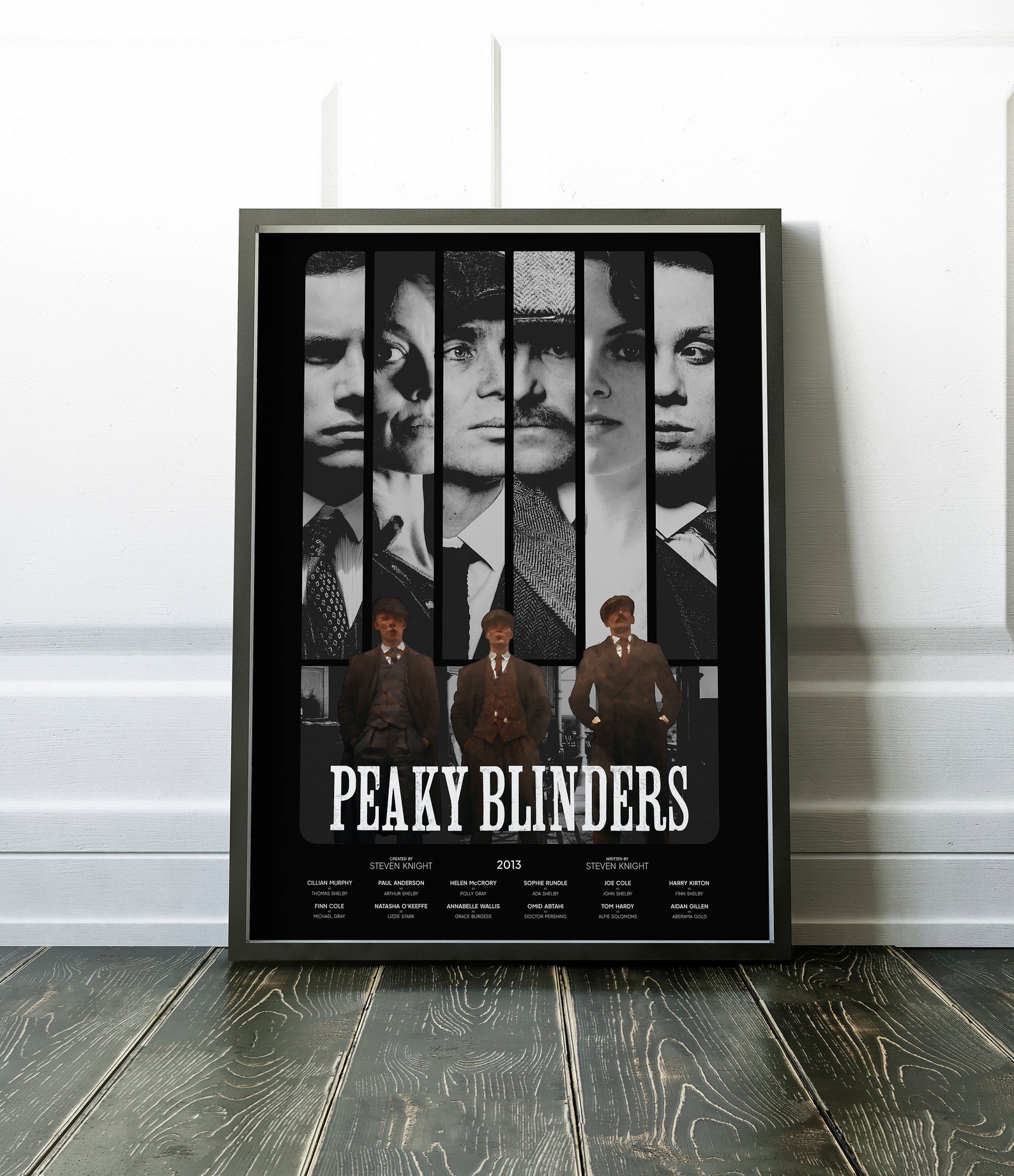 Peaky Blinders Poster, Grayscale TV Series Print, Gangster Wall Art - Etsy