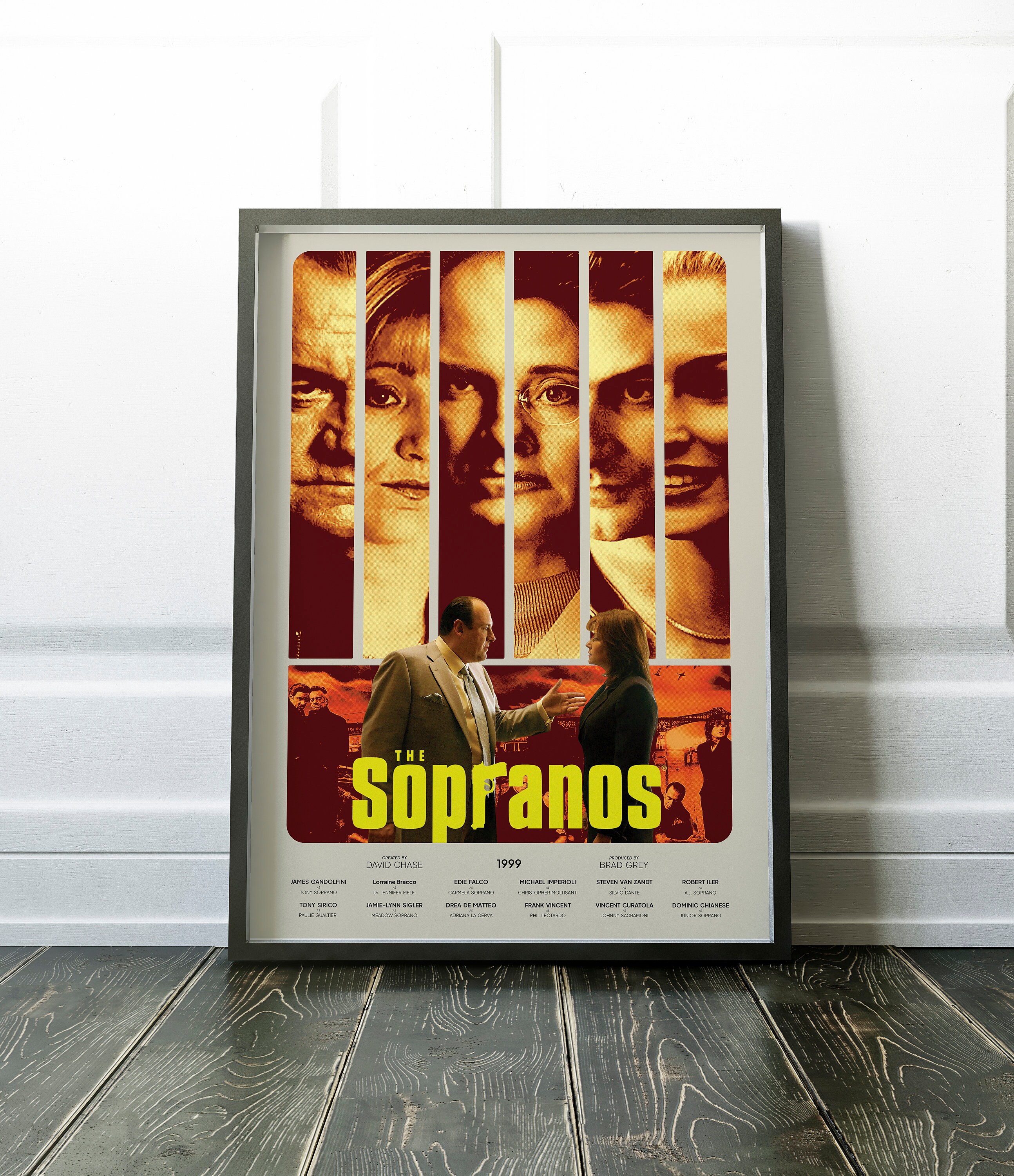 The Sopranos Halftone Tv Series Poster, Dark Theme, Light Theme, Modern ...