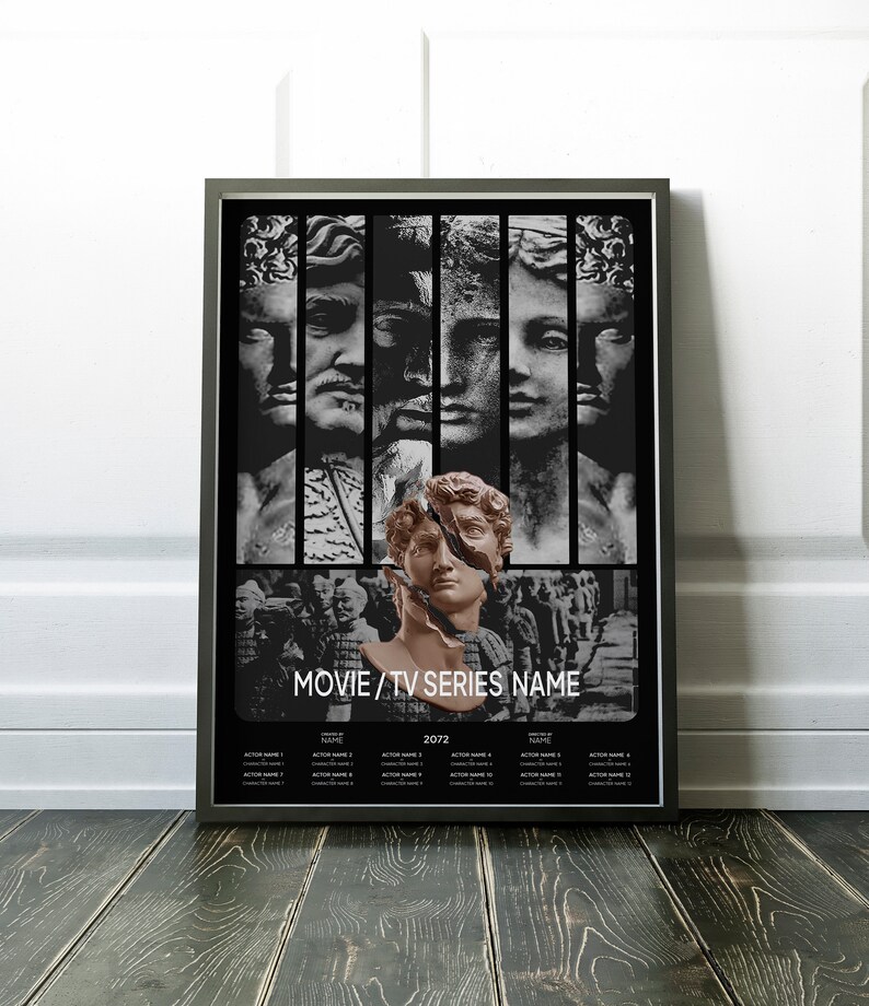 Digital Custom Movie / TV Series Poster, Modern Custom Poster Print ...