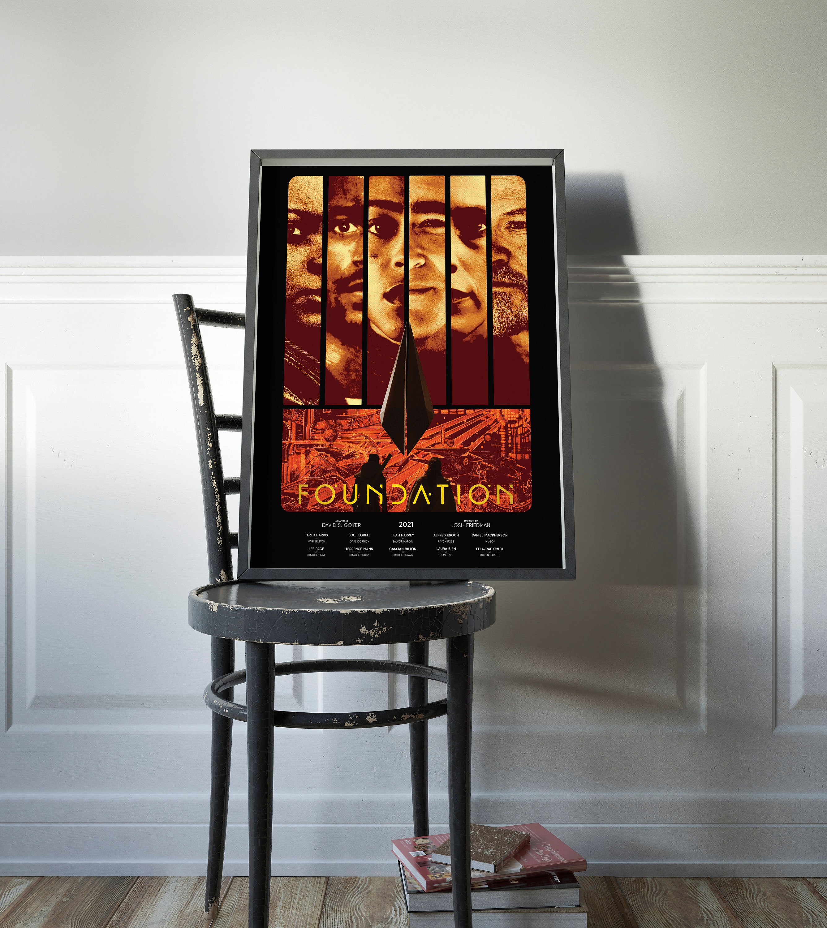 Foundation Halftone Tv Series Poster, Dark Theme, Light Theme, Modern ...