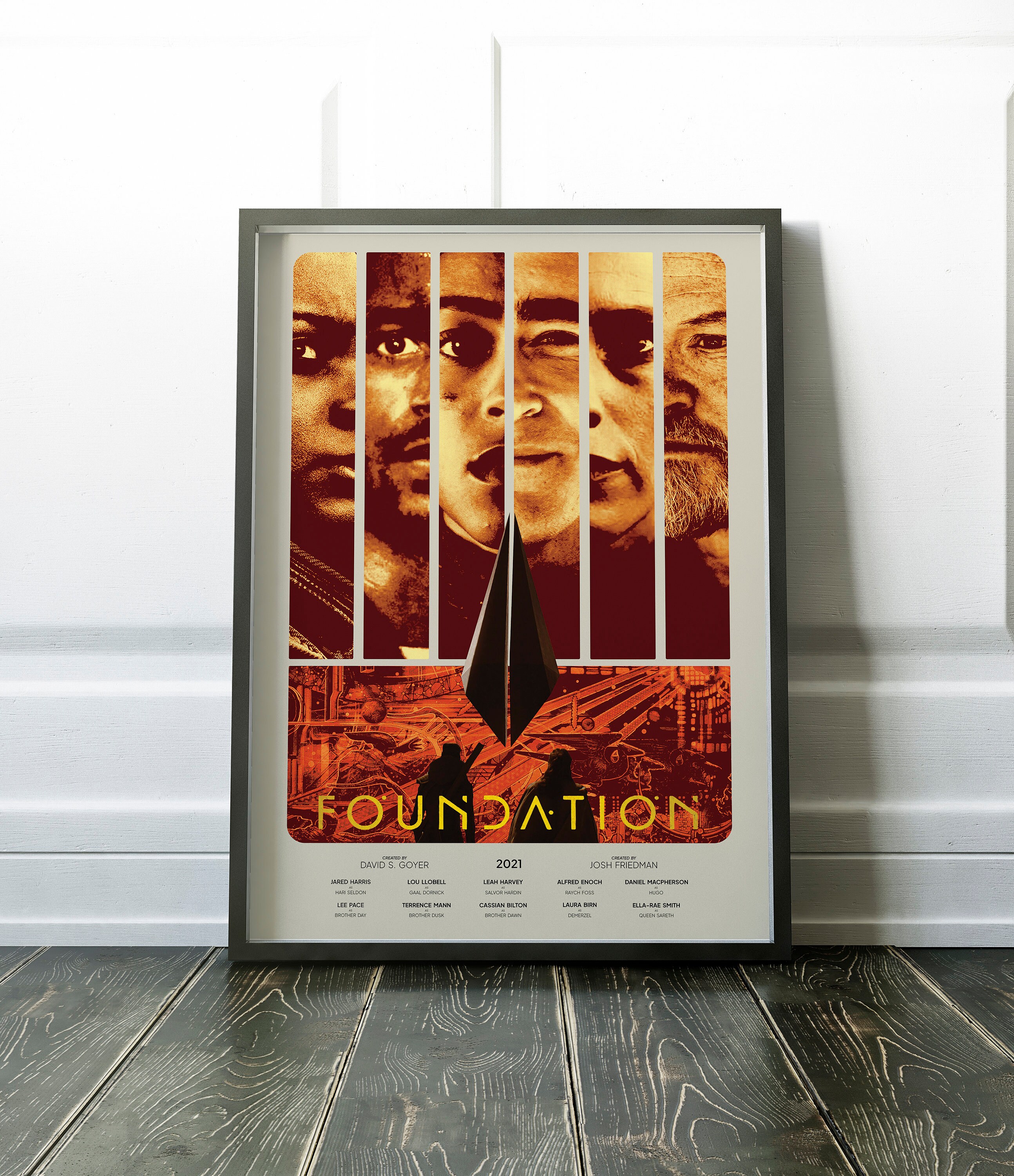 Foundation Halftone Tv Series Poster, Dark Theme, Light Theme, Modern ...