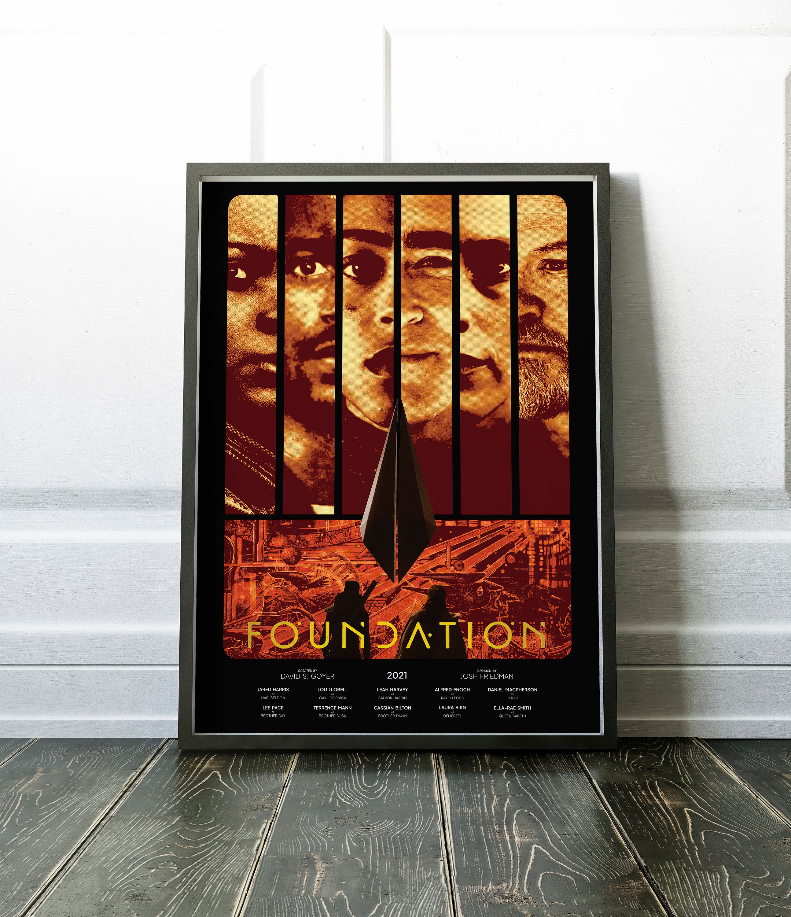 Foundation Halftone Tv Series Poster, Dark Theme, Light Theme, Modern ...