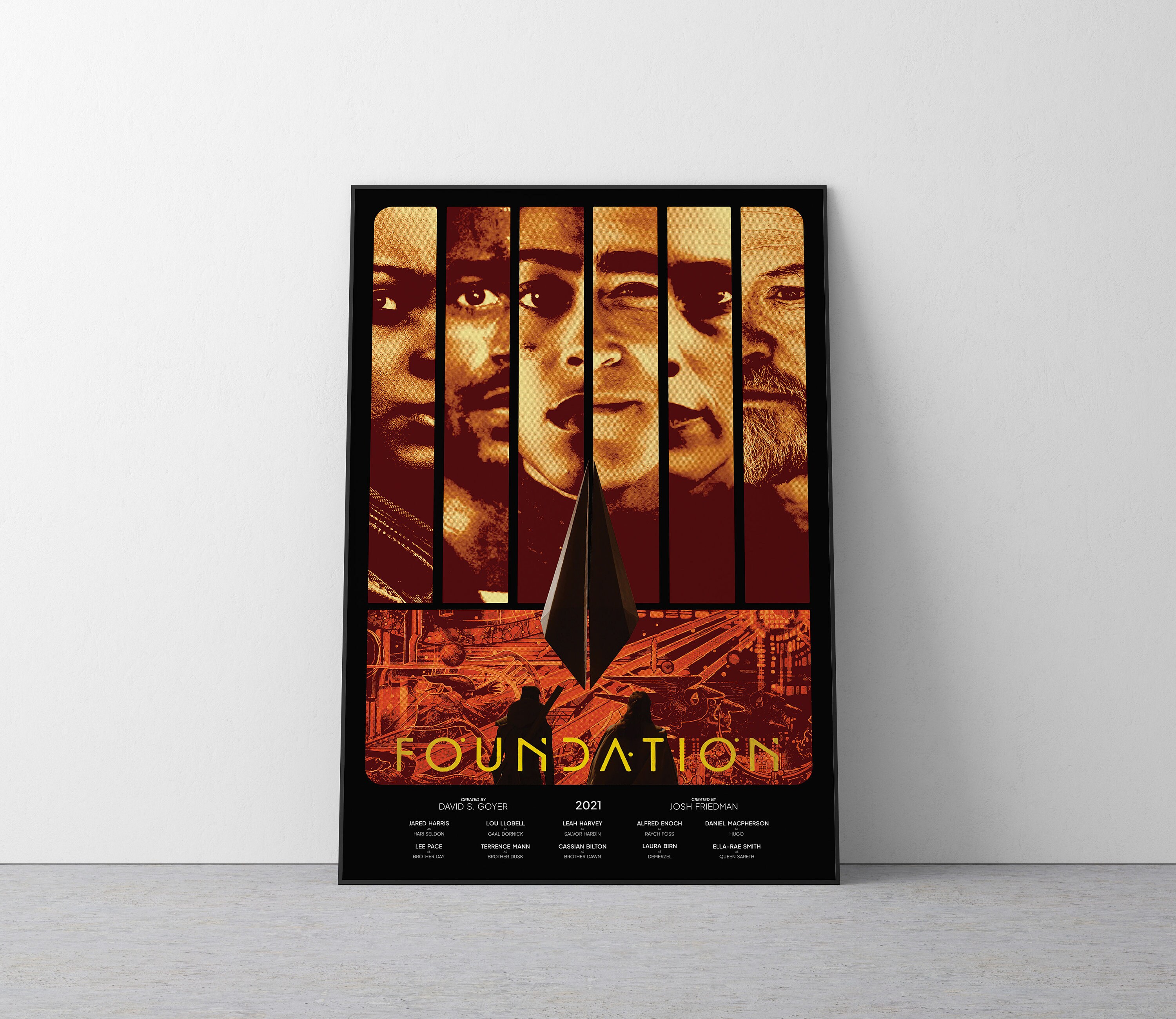 Foundation Halftone Tv Series Poster, Dark Theme, Light Theme, Modern ...