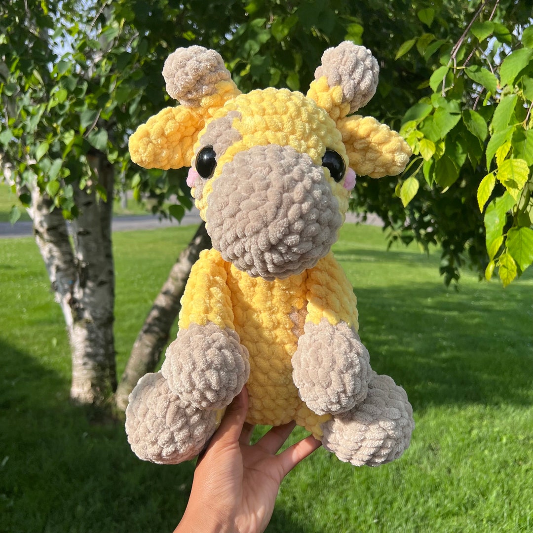 Sitting Giraffe Plushie - Etsy