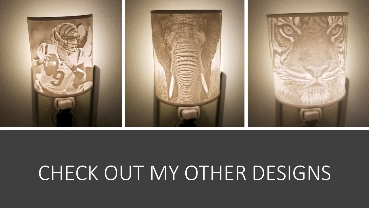 DIGITAL DOWNLOAD 3D Printed Tiger Night Light STL Download - Etsy