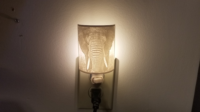 DIGITAL DOWNLOAD 3D Printed Elephant Night Light STL Download - Etsy ...