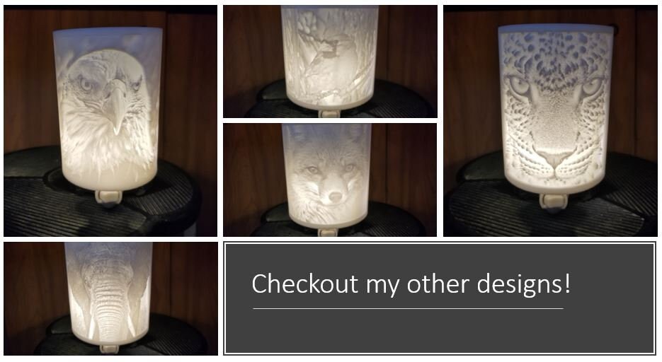 Red Tailed Hawk 3D Printed Night Light ***extreme Detail*** - Etsy