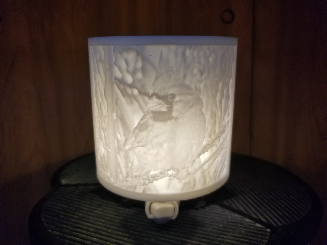 Cardinal 3D Printed Night Light extreme Detail - Etsy