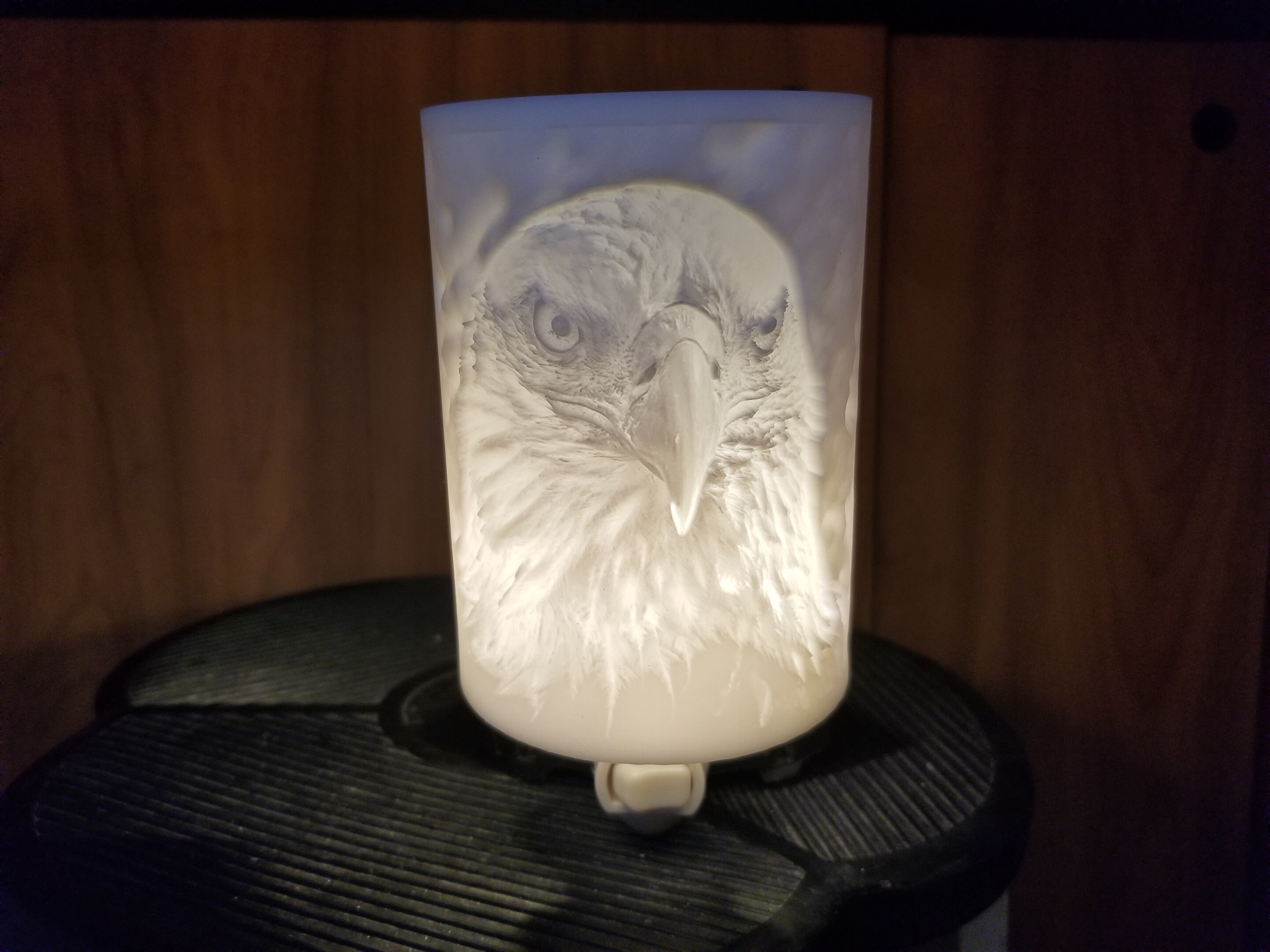 Bald Eagle 3D Printed Night Light extreme Detail - Etsy