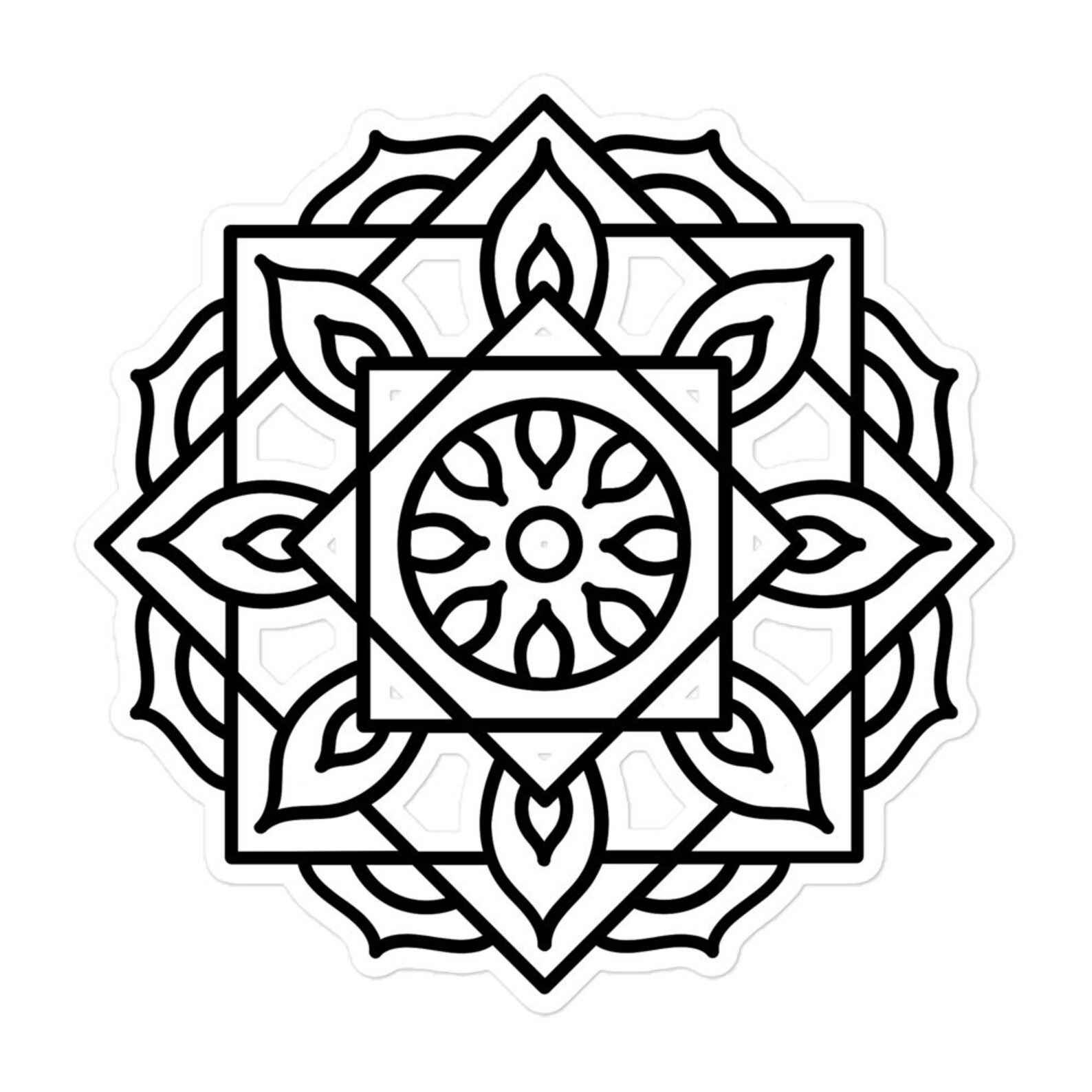 Mandala Sticker 7 - Etsy