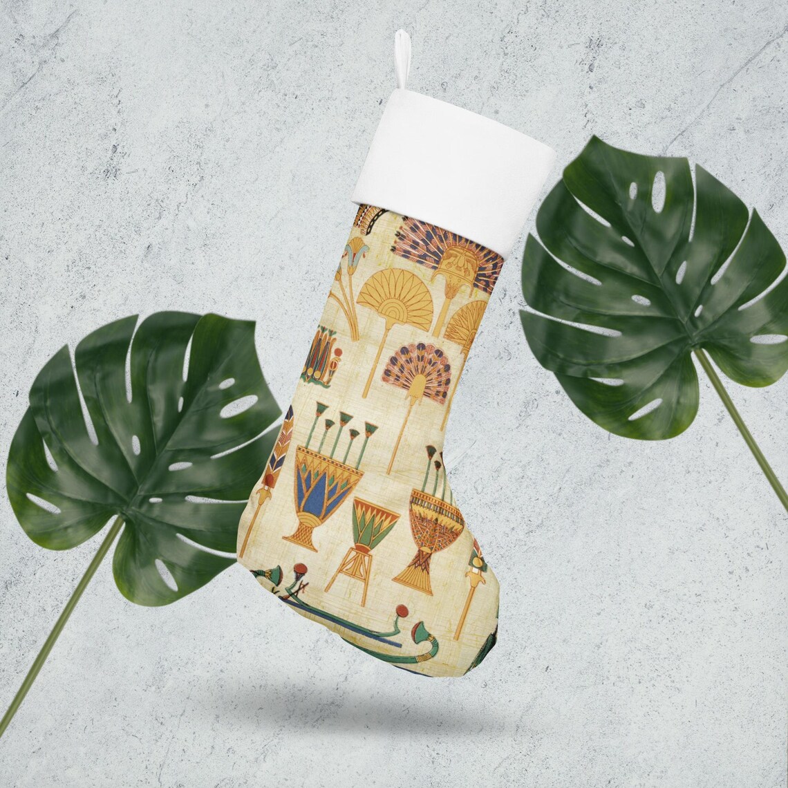Ancient Egyptian Papyrus Christmas Stocking - Etsy