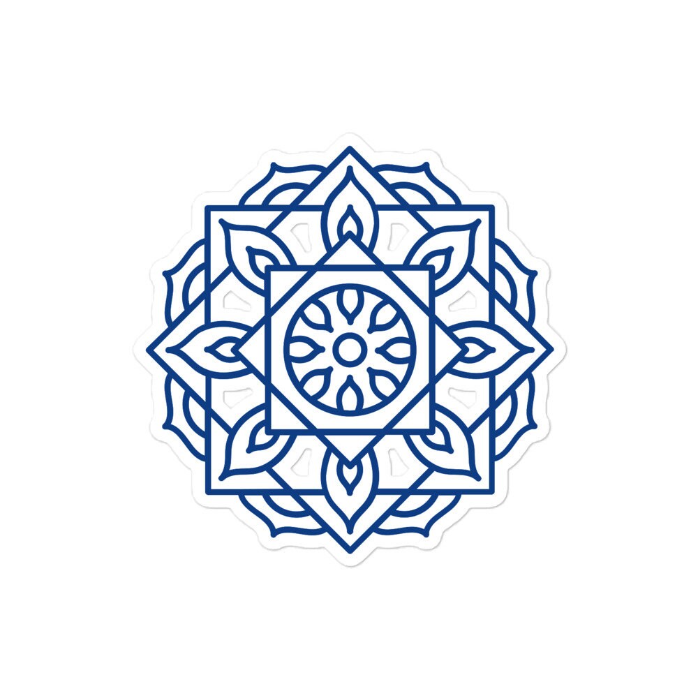 Blue Mandala Sticker 7 - Etsy