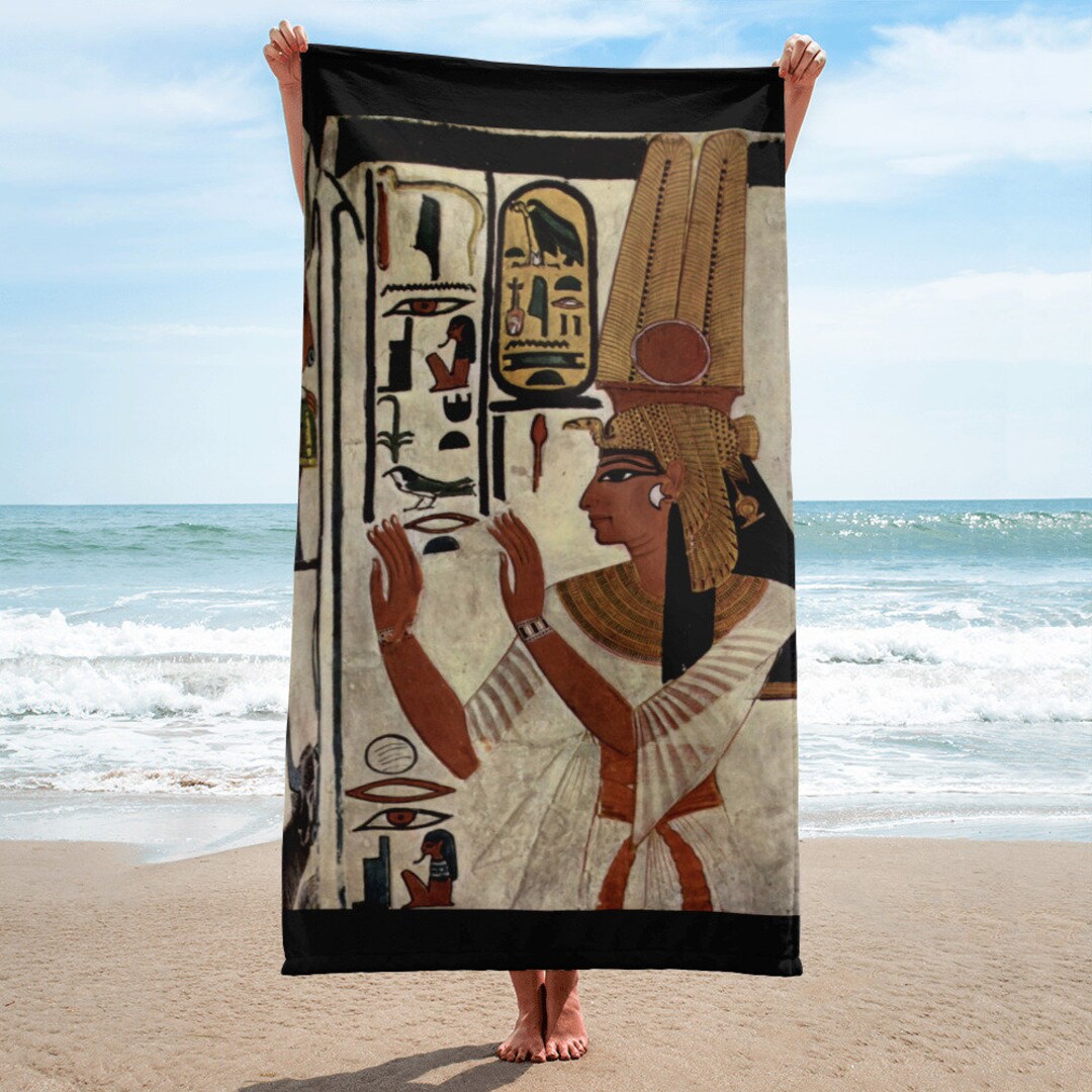 Isis Hieroglyphics Towel - Etsy