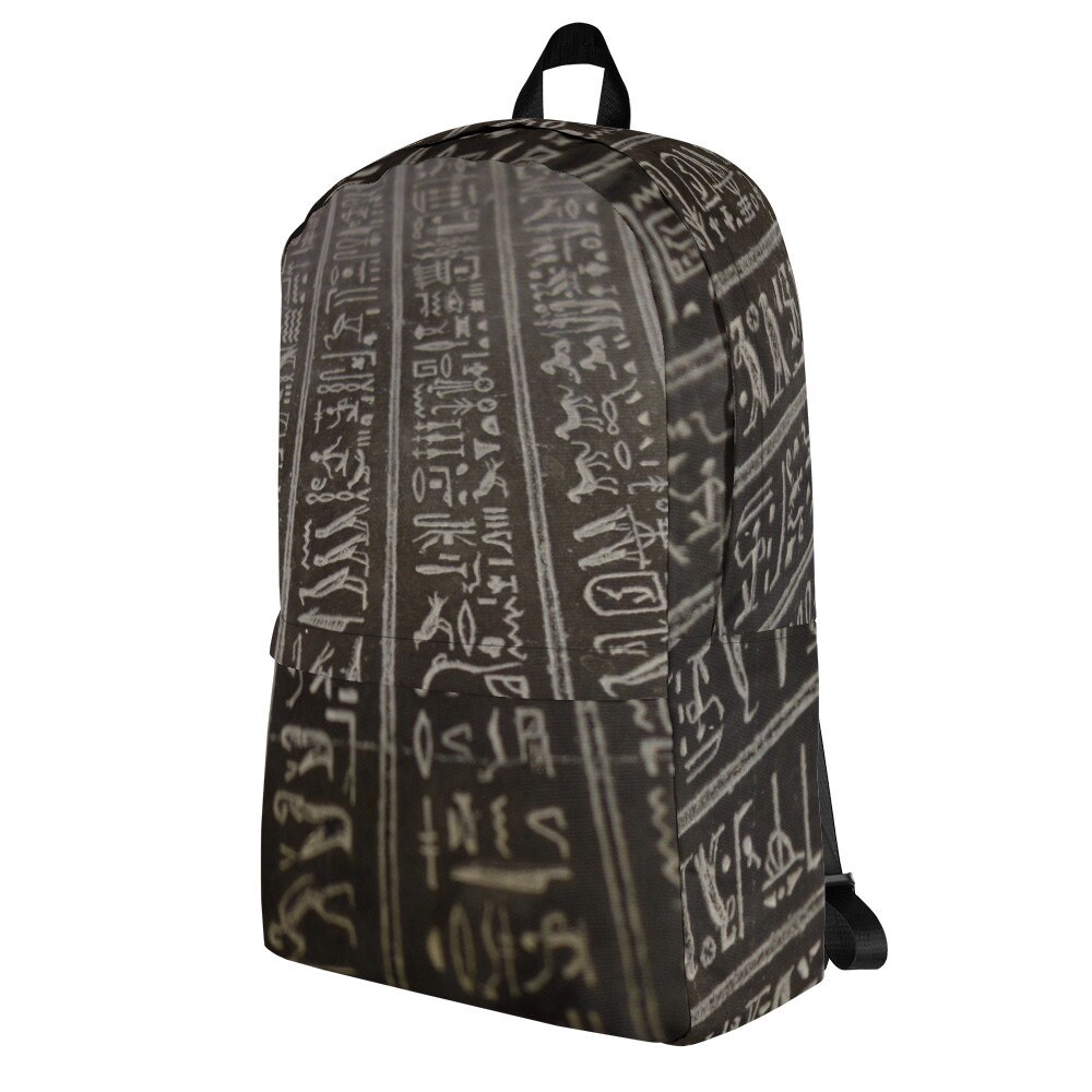 Ancient Egyptian Temple Hieroglyphics Backpack (black and Gold) - Etsy