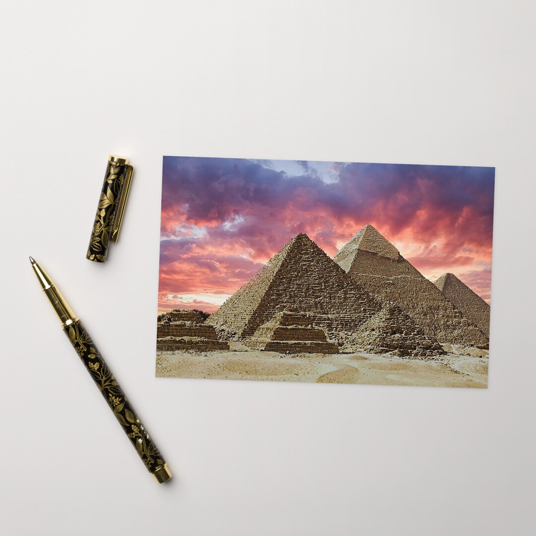 Pyramids Greeting Card (blank) - Etsy