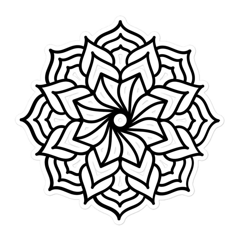 Mandala Sticker 8 - Etsy