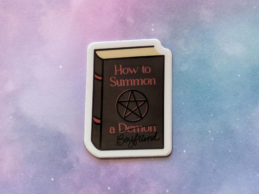 Mini Demon Boyfriend Summoning Book Sticker Bookish Sticker for Kindle ...