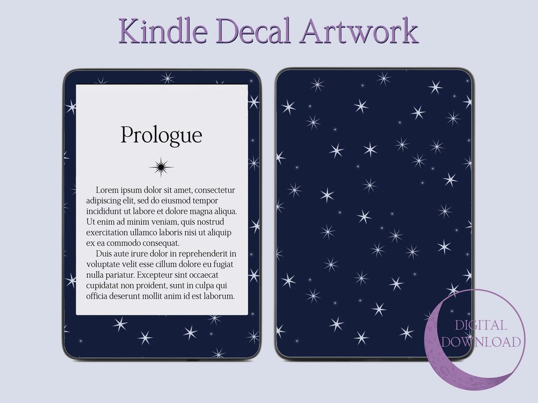 Digital Download, Kindle E-reader Decal Artwork, Downloadable PNG File ...