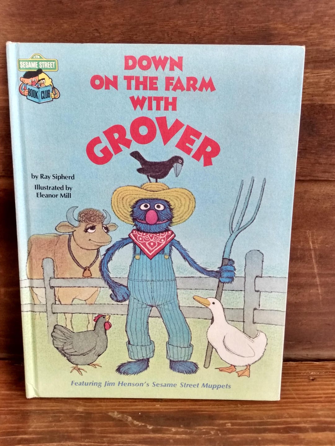 Down on the Farm With Grover 1980 Children's Hardcover Book by Ray ...