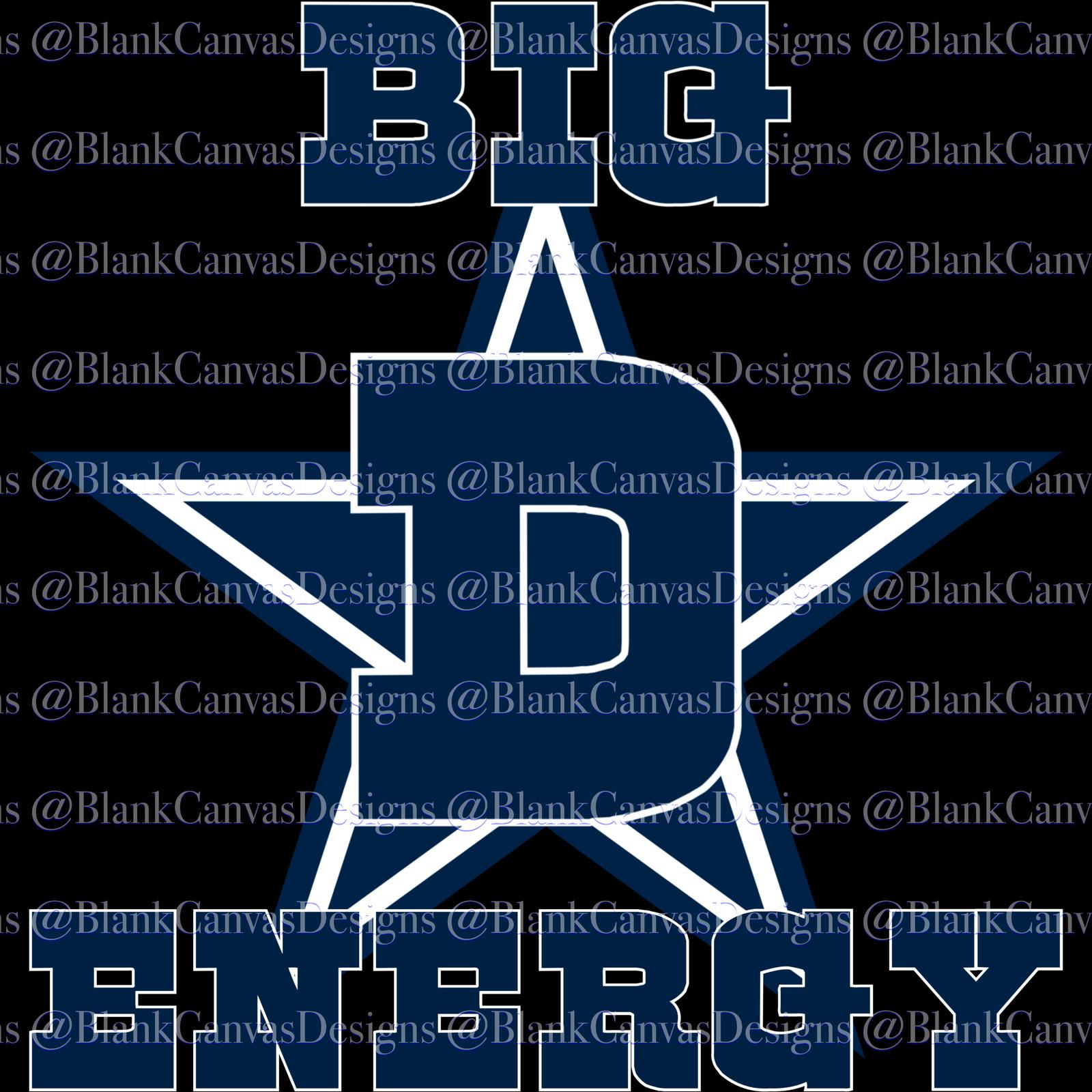 Dallas PNG Big D Energy PNG Cowboys - Etsy