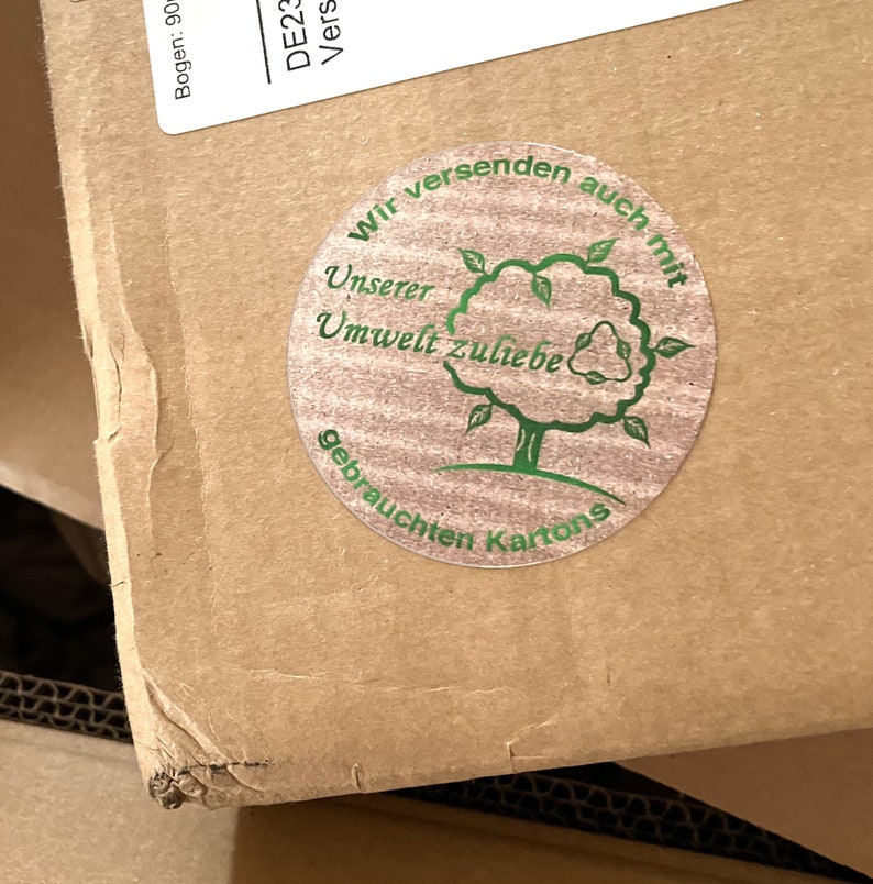 Package Labels Reused Packaging Cardboard Recycling - Etsy