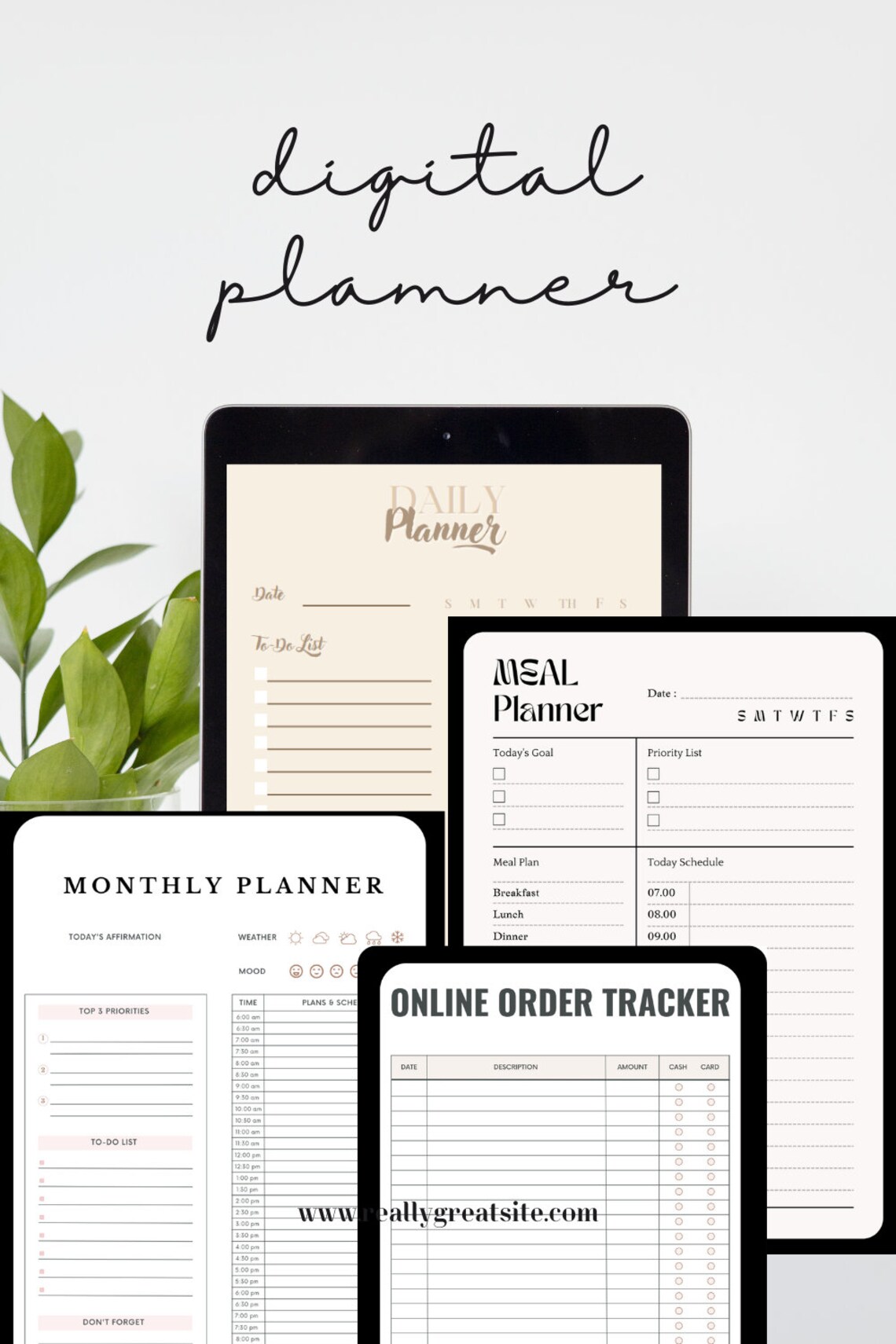 Digital Planner Tablet Mockup - Etsy