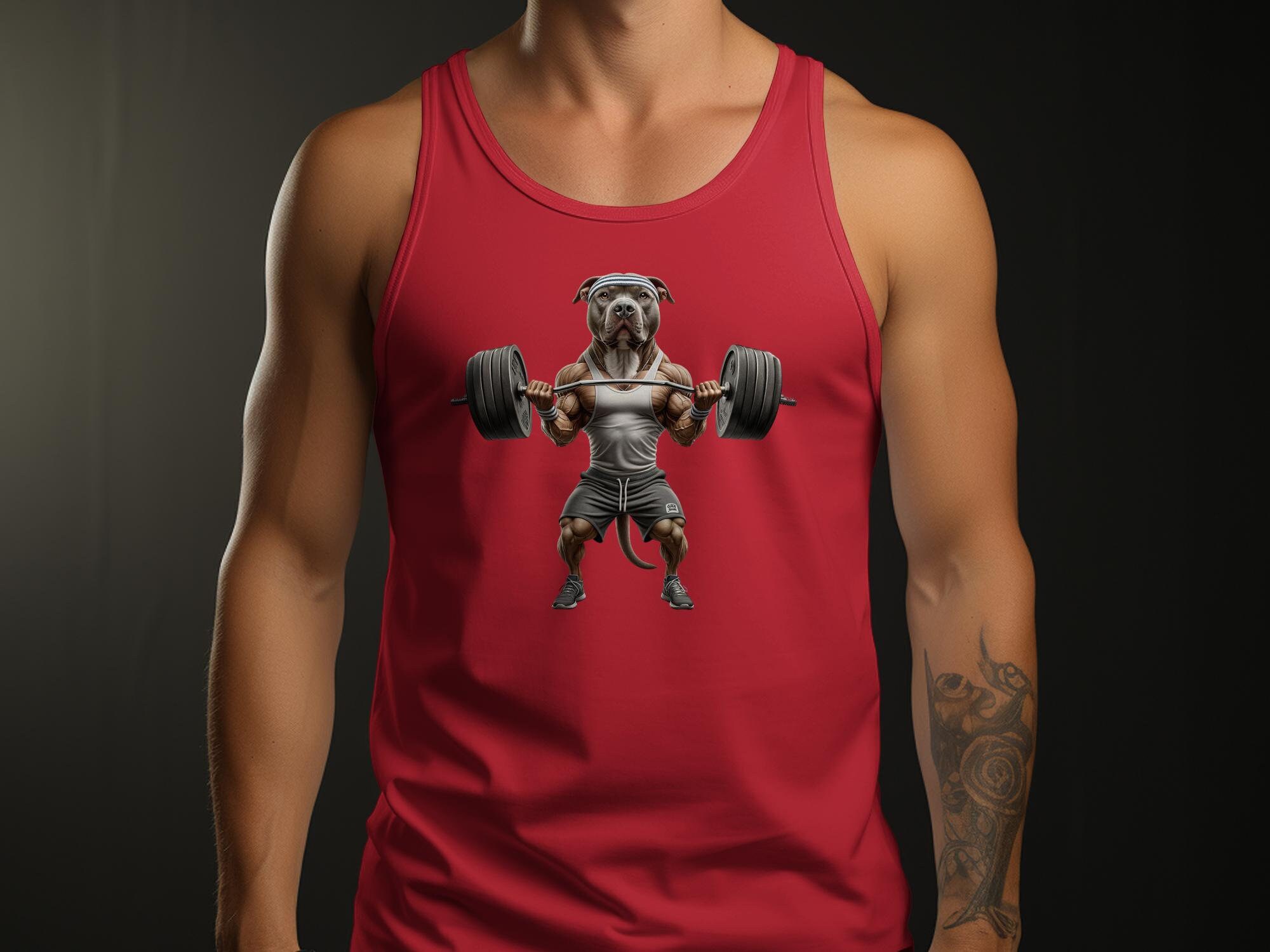 Funny Pitbull Gym Tank Top, Pitbull Gift, Funny Dog Trainer Gift ...