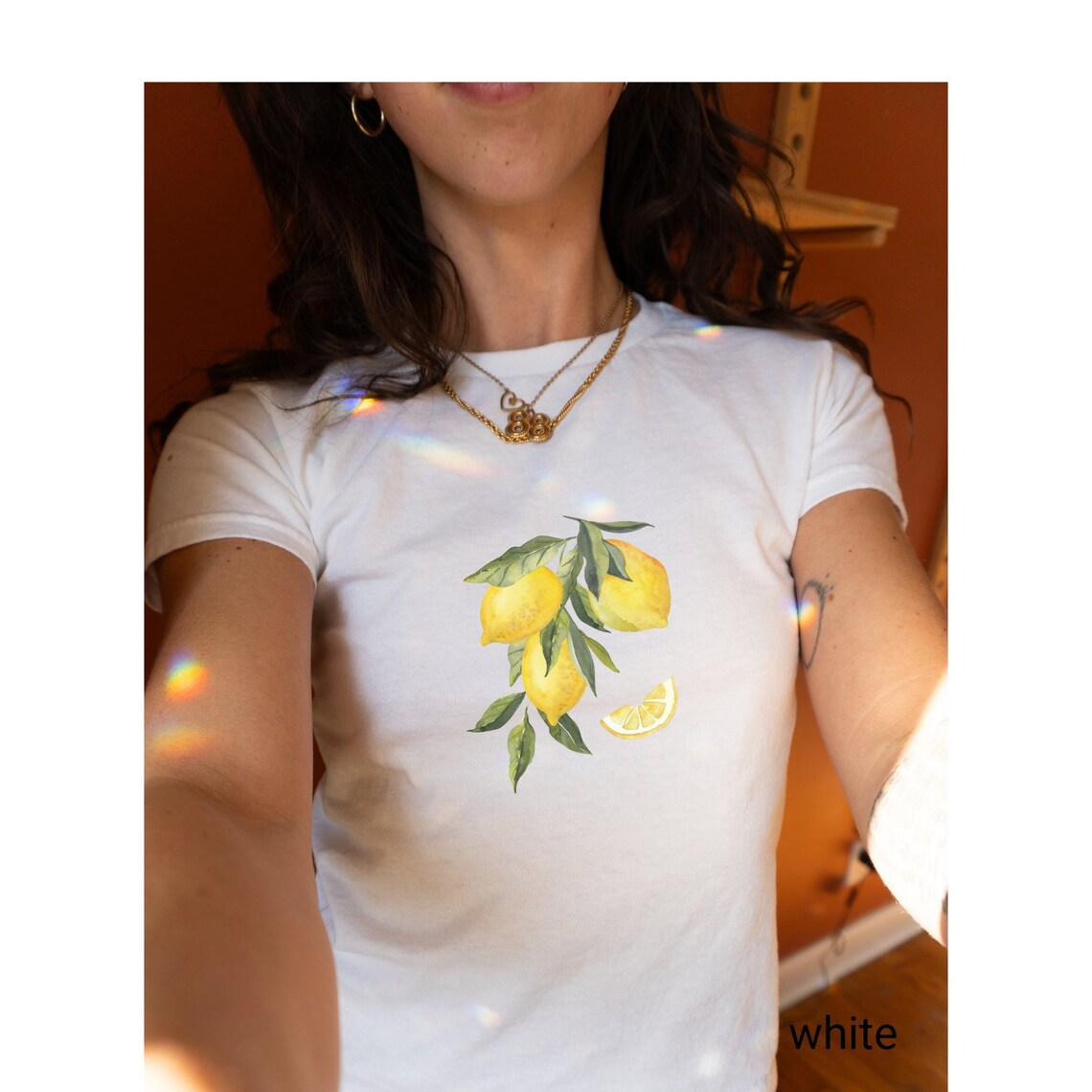Y2K Aesthetic Lemon Graphic Tee, 90s Baby Tee, Vintage-inspired Fresh ...