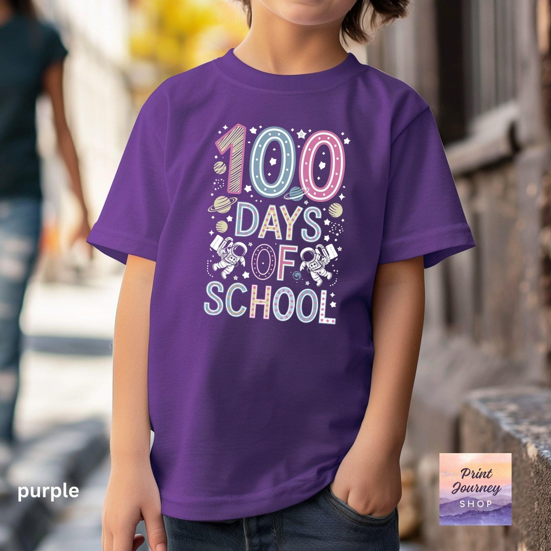 100 Days of School T Shirt Kids Teachers, Fun 100th Day of School Shirt ...