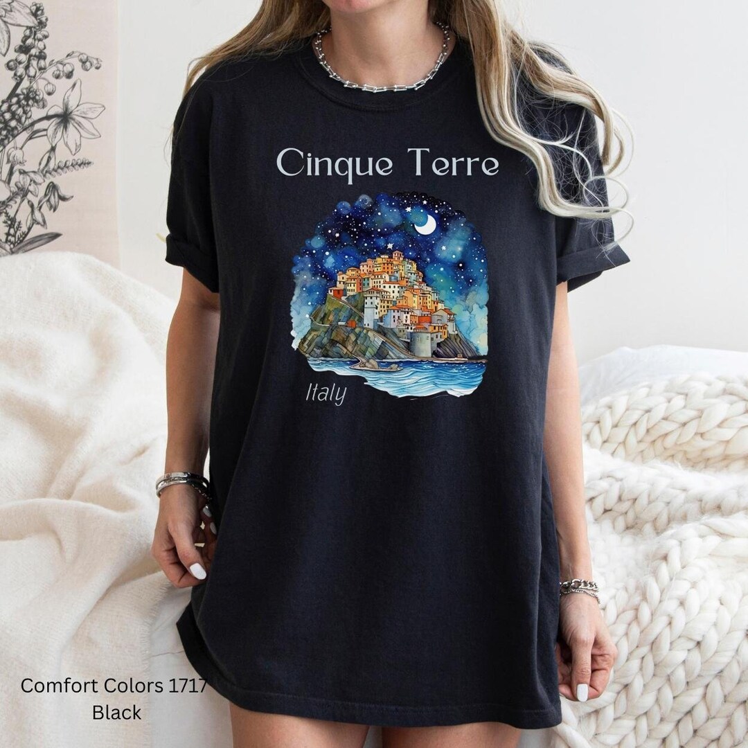 Cinque Terre Italy Tshirt, Italy T-shirt, Italy Tee, Travel Shirt ...