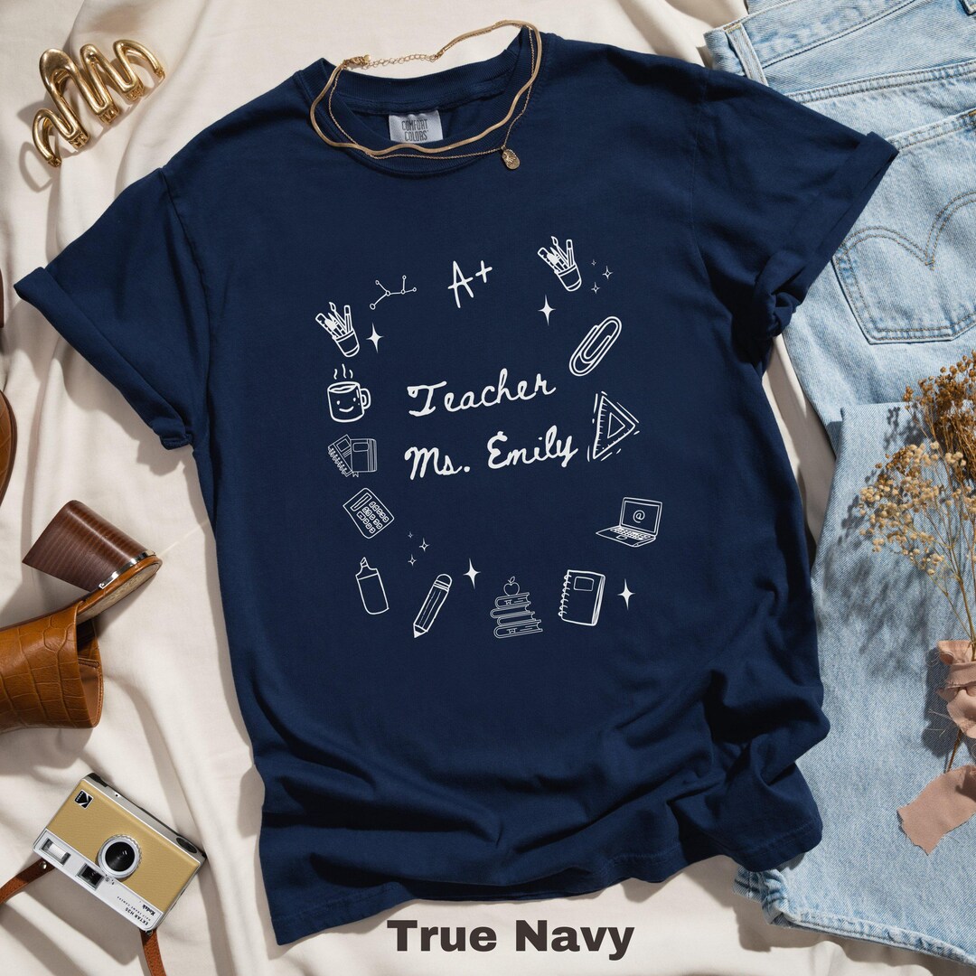Teacher Appreciation Gift, Funny Custom Teacher T-shirt, Personalized ...