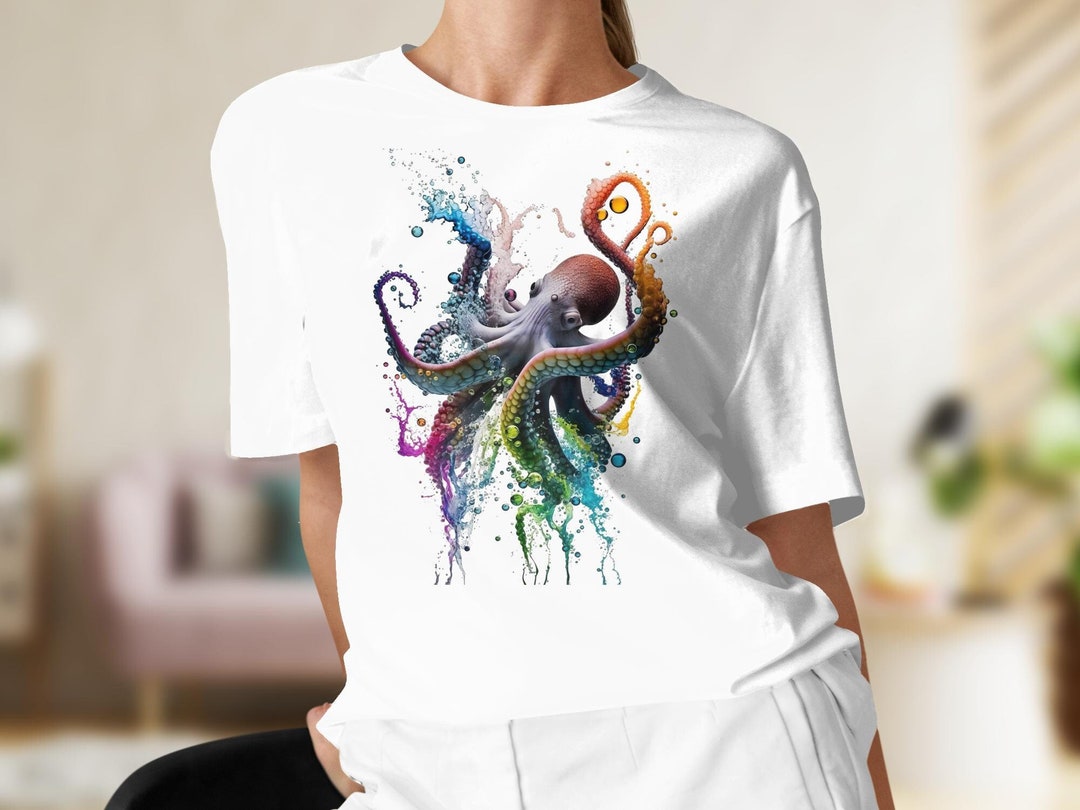 Octopus Shirt, Octopus Gift,ocean Conservation, Marine Life Shirt ...