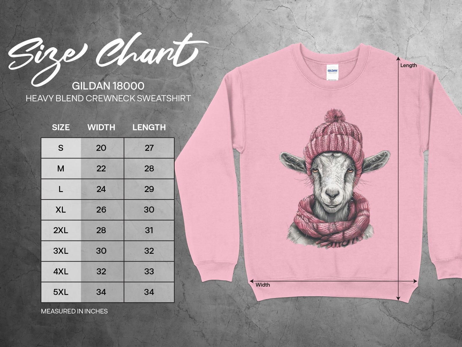 Cute Goat Sweatshirt, Cozy Animal Print Shirt, Funny Farm Animal ...