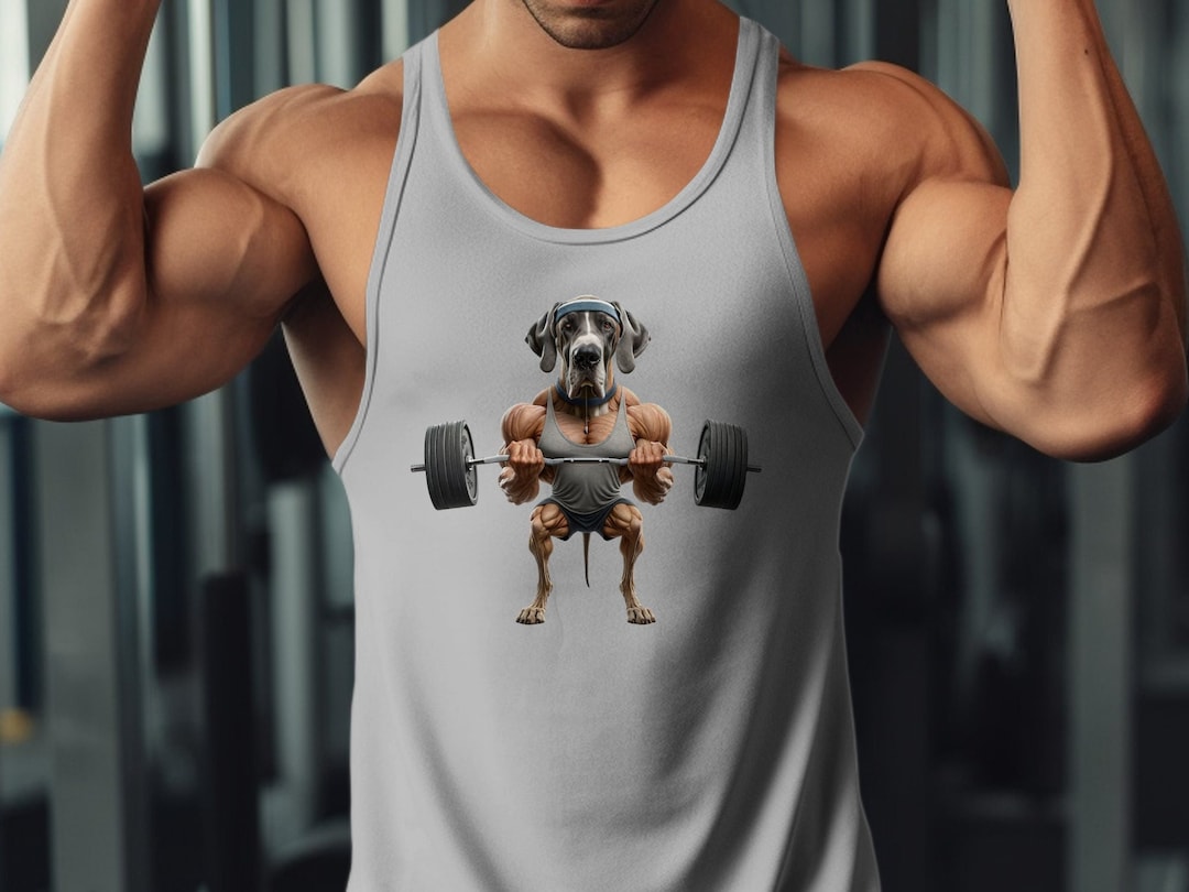 Great Dane Gym Tank Top, Bodybuilder T-shirt, Great Dane Gift, Great ...