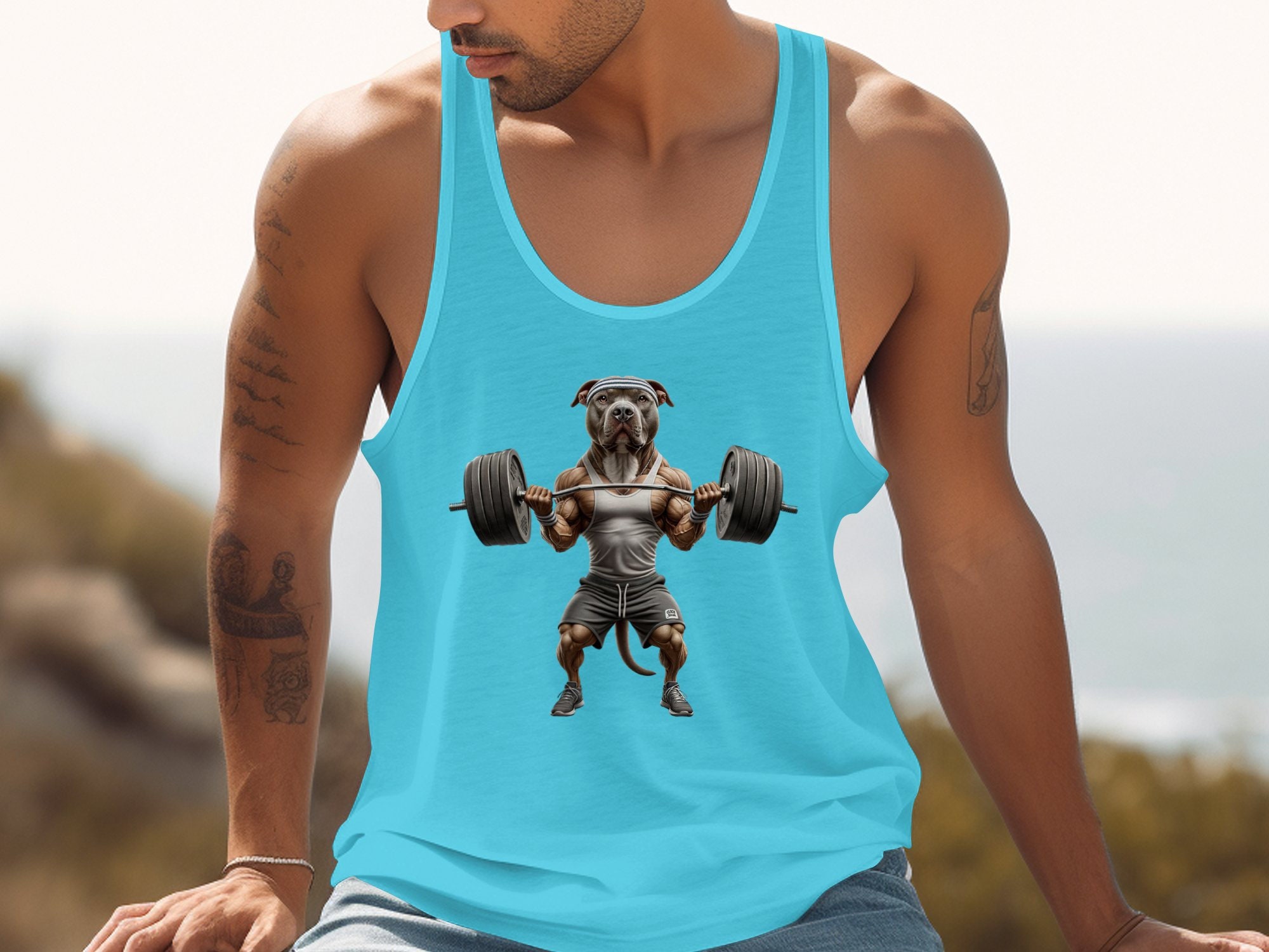 Funny Pitbull Gym Tank Top, Pitbull Gift, Funny Dog Trainer Gift ...