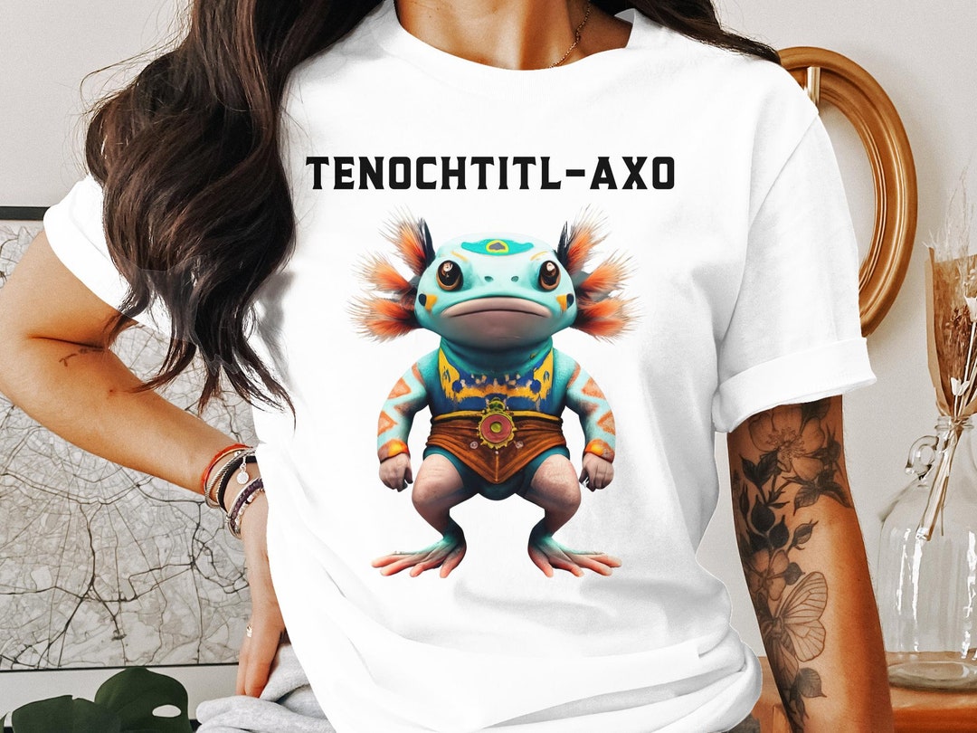 Funny Aztec Axolotl Tshirt, Axolotl Gifts, Axolotl T Shirt, Axolotl ...