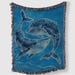 Whale Lovers Blanket, Ocean Themed Decor, Cozy Couch Throw, Gift for ...