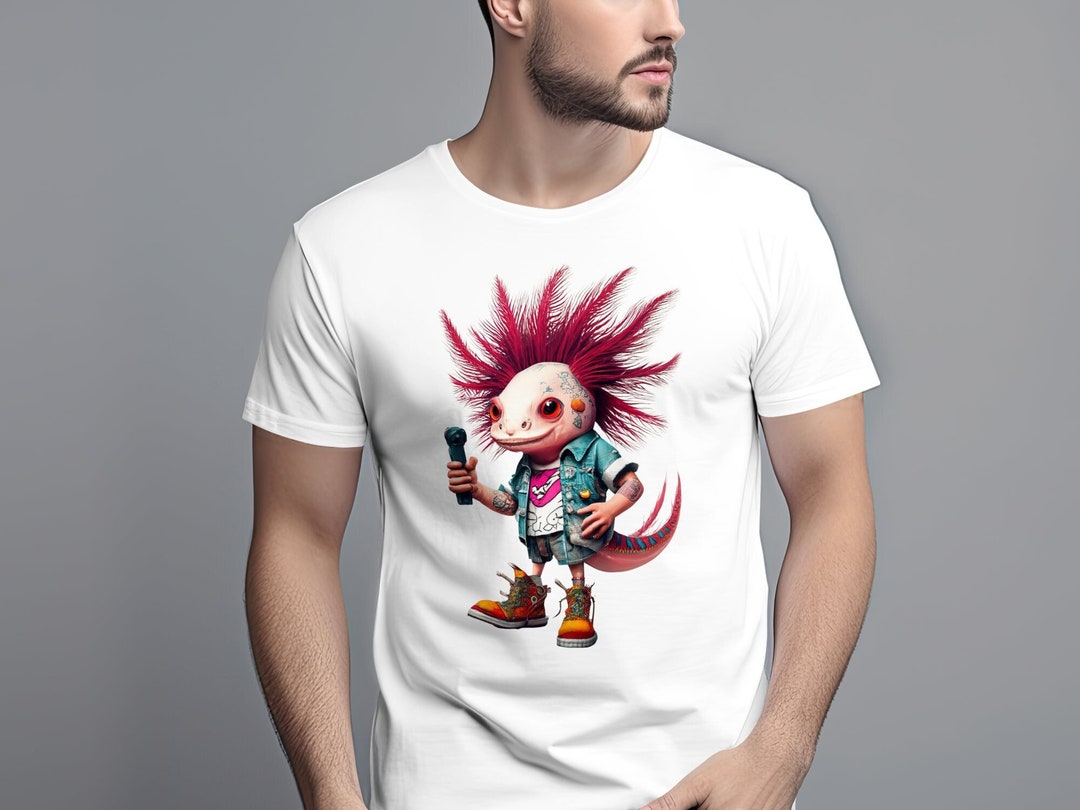 Punk Axolotl Shirt, Axolotl Gift, Axolotl T-shirt, Axolotl Lover Shirt ...
