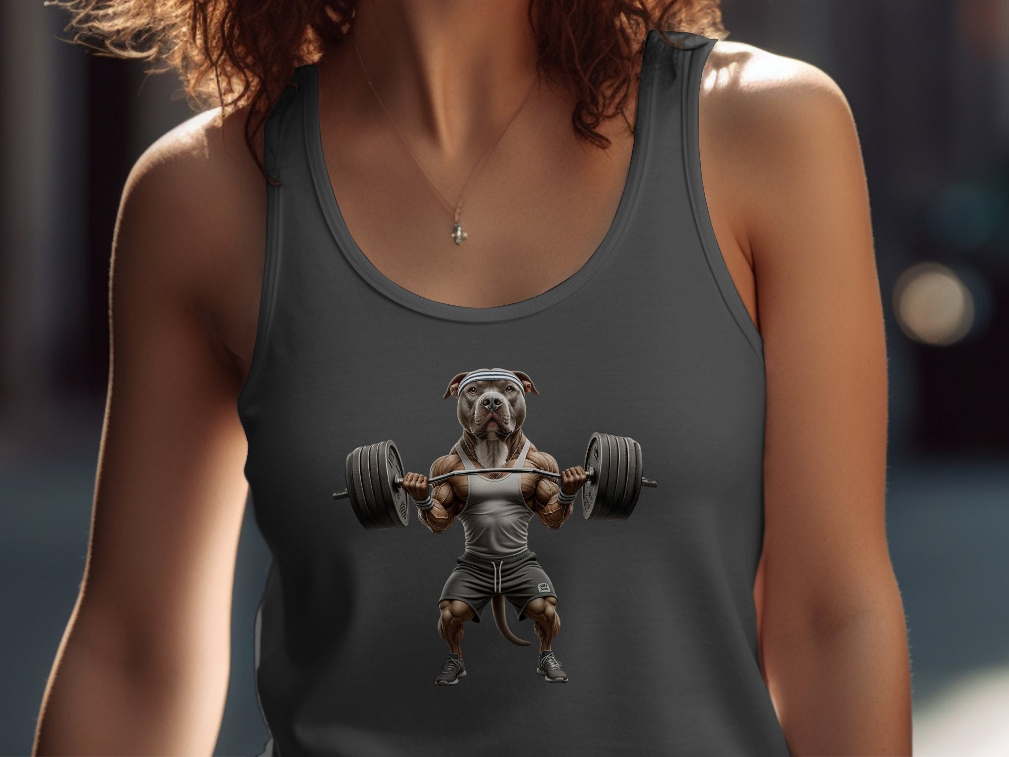Funny Pitbull Gym Tank Top, Pitbull Gift, Funny Dog Trainer Gift ...