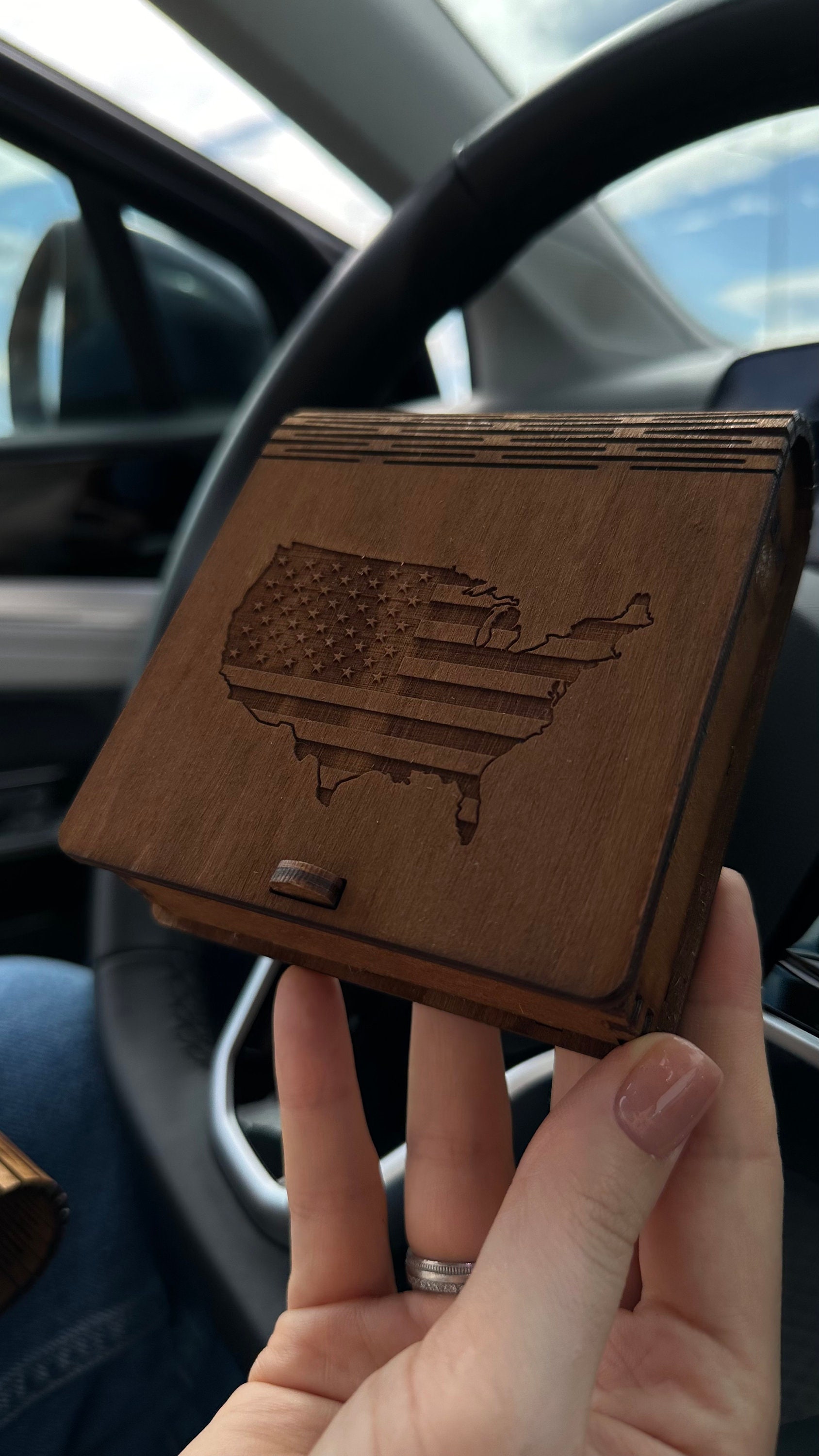 USA Flag Car Diffuser, Patriotic Gift, Custom Air Freshener - Etsy