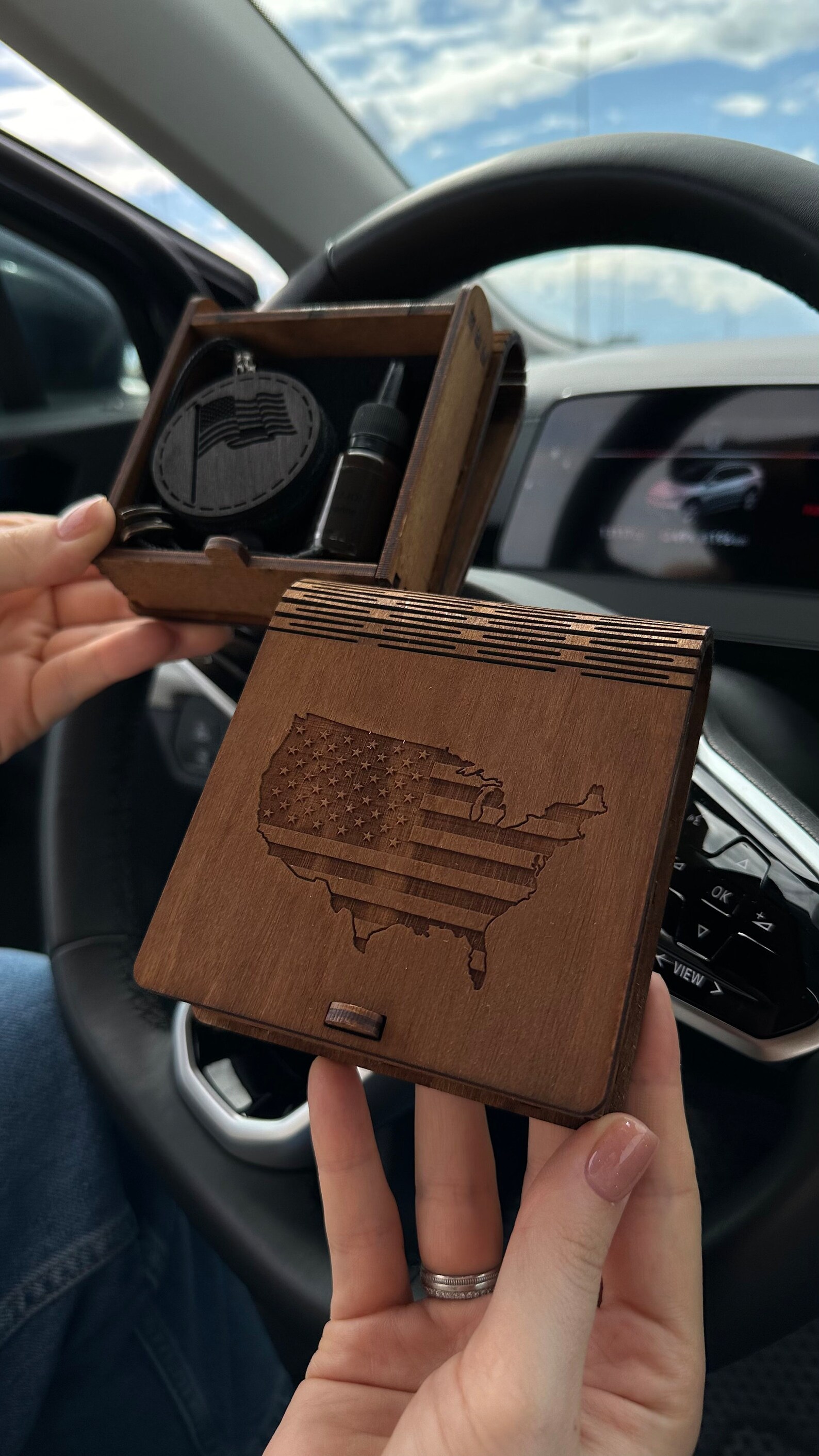 USA Flag Car Diffuser, Patriotic Gift, Custom Air Freshener - Etsy