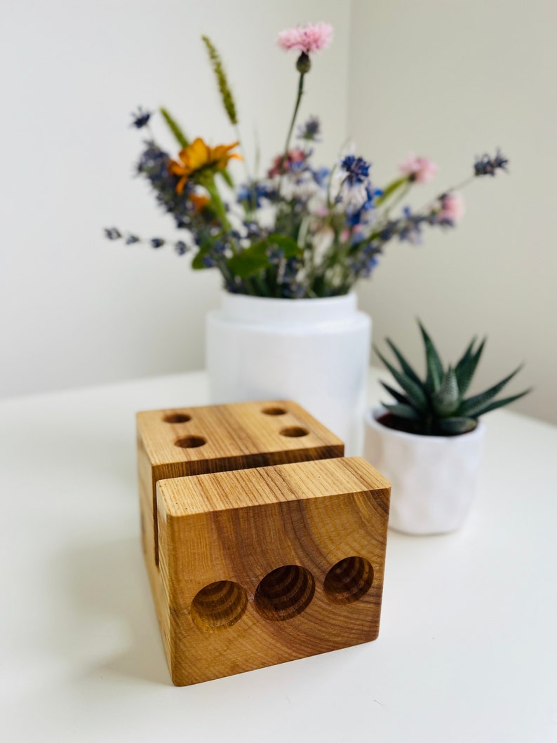 Handmade Wooden Pencil Holder, for Brushes, Pen, Make up Tools ...