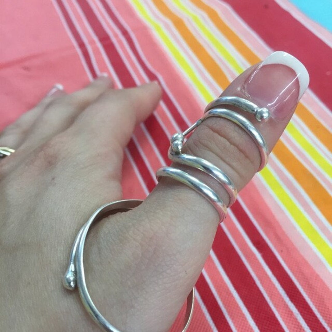 Thumb Splint 925 Silver Ring, MCP Hyperextension Splint, Arthritis ...