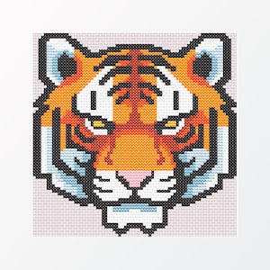 Tiger Cross Stitch Pattern PDF - Etsy
